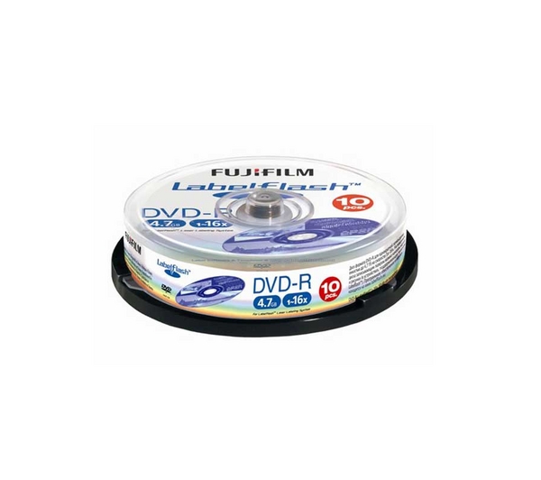 Fuji DVD-R 16xSpeed Labelflash (Cake 10 szt.) - Dobra cena, Opinie w Sklepie RTV EURO AGD