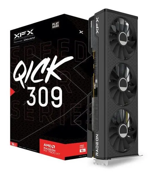Karta graficzna XFX Radeon RX 7600 XT SPEEDSTER QICK 309 16GB GDDR6 ...