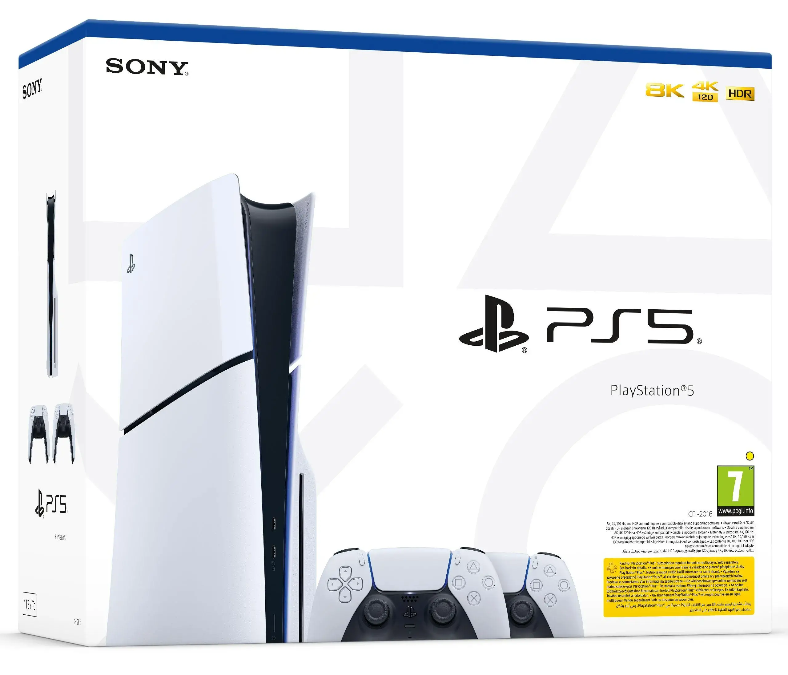 Sony PlayStation 5 Slim D Chassis (PS5) 1TB z napędem + Dodatkowy Pad ...