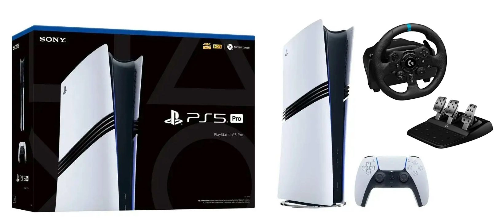 Sony PlayStation 5 Pro (PS5) 2TB + Kierownica Logitech Logitech G923 ...