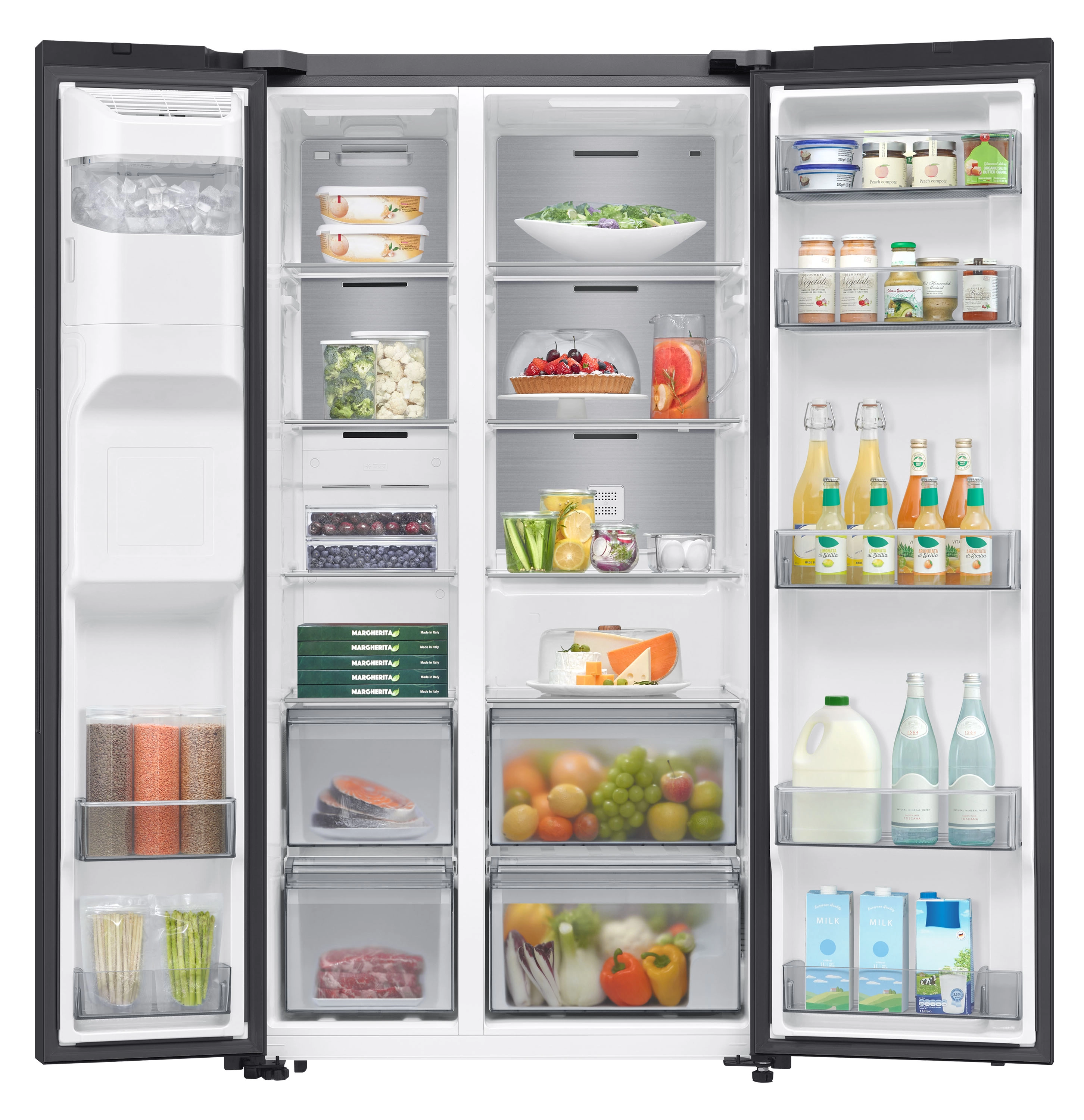 Lodówka Samsung SBS RS70F64KEBEO Pełny No Frost 178,6cm Dystrybutor ...