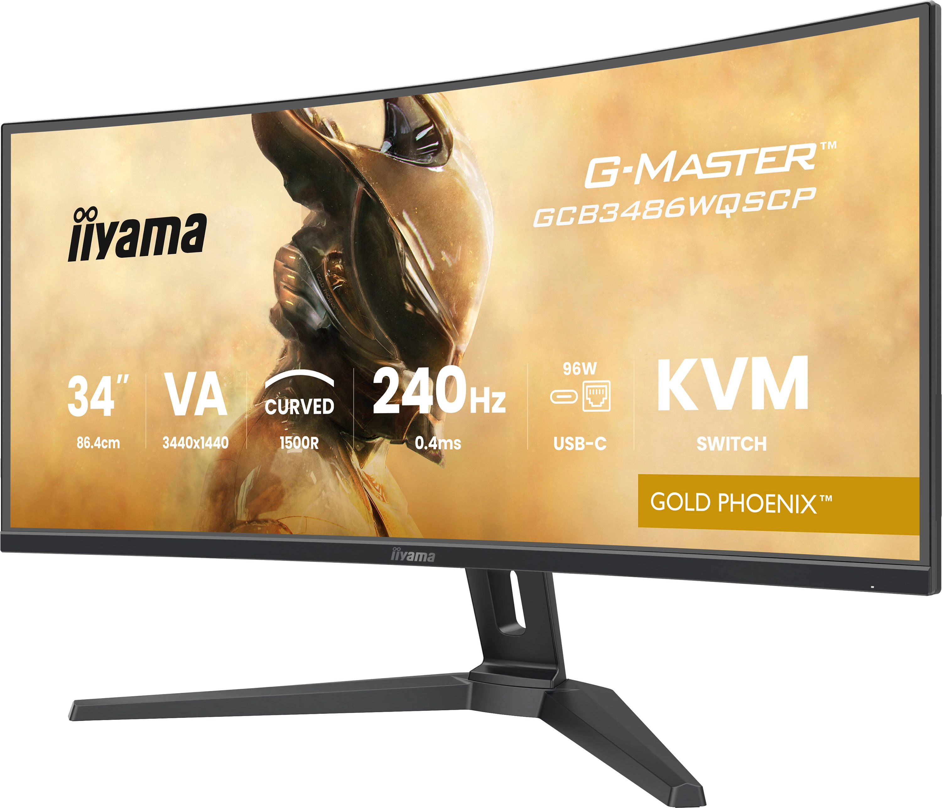 Monitor iiyama G-Master GCB3486WQSCP-B1 34" 3K VA 240Hz 0,4ms MPRT Zakrzywiony Gamingowy ...