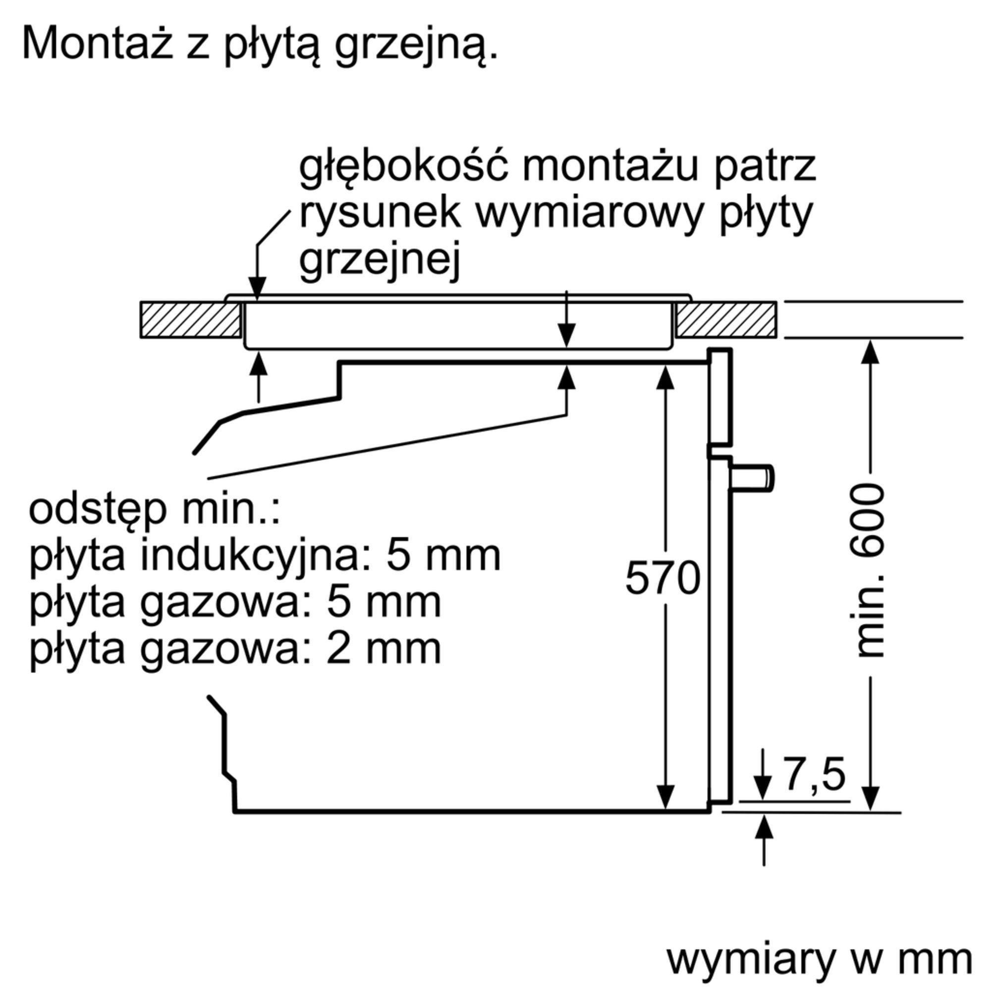Piekarnik elektryczny Bosch HBA5570B0 - termoobieg - prowadnice ...