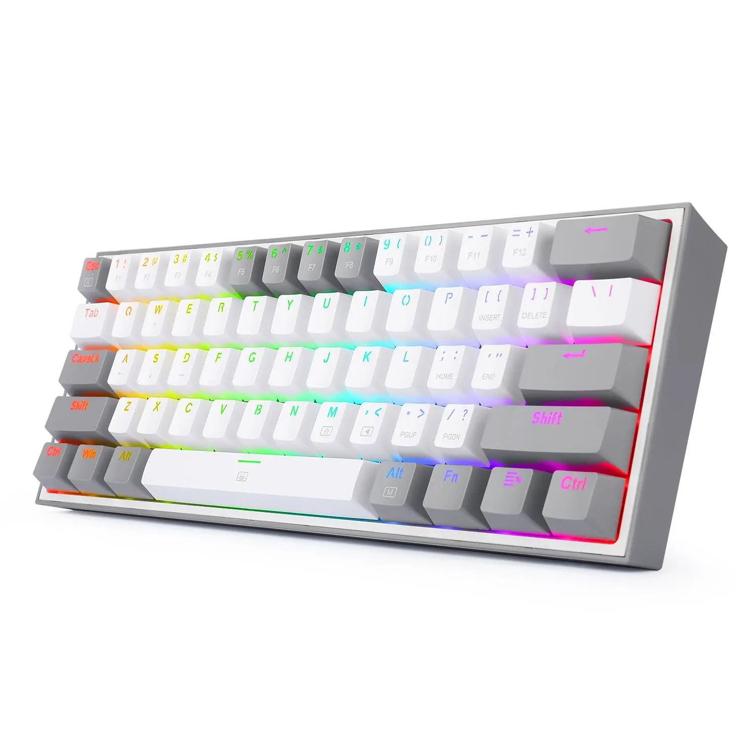 Klawiatura mechaniczna Redragon K617 Fizz RGB Red Box Switch Biało ...