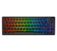 Klawiatura mechaniczna Krux Atax 65% Pro RGB Gateron Yellow Pro Czarny ...