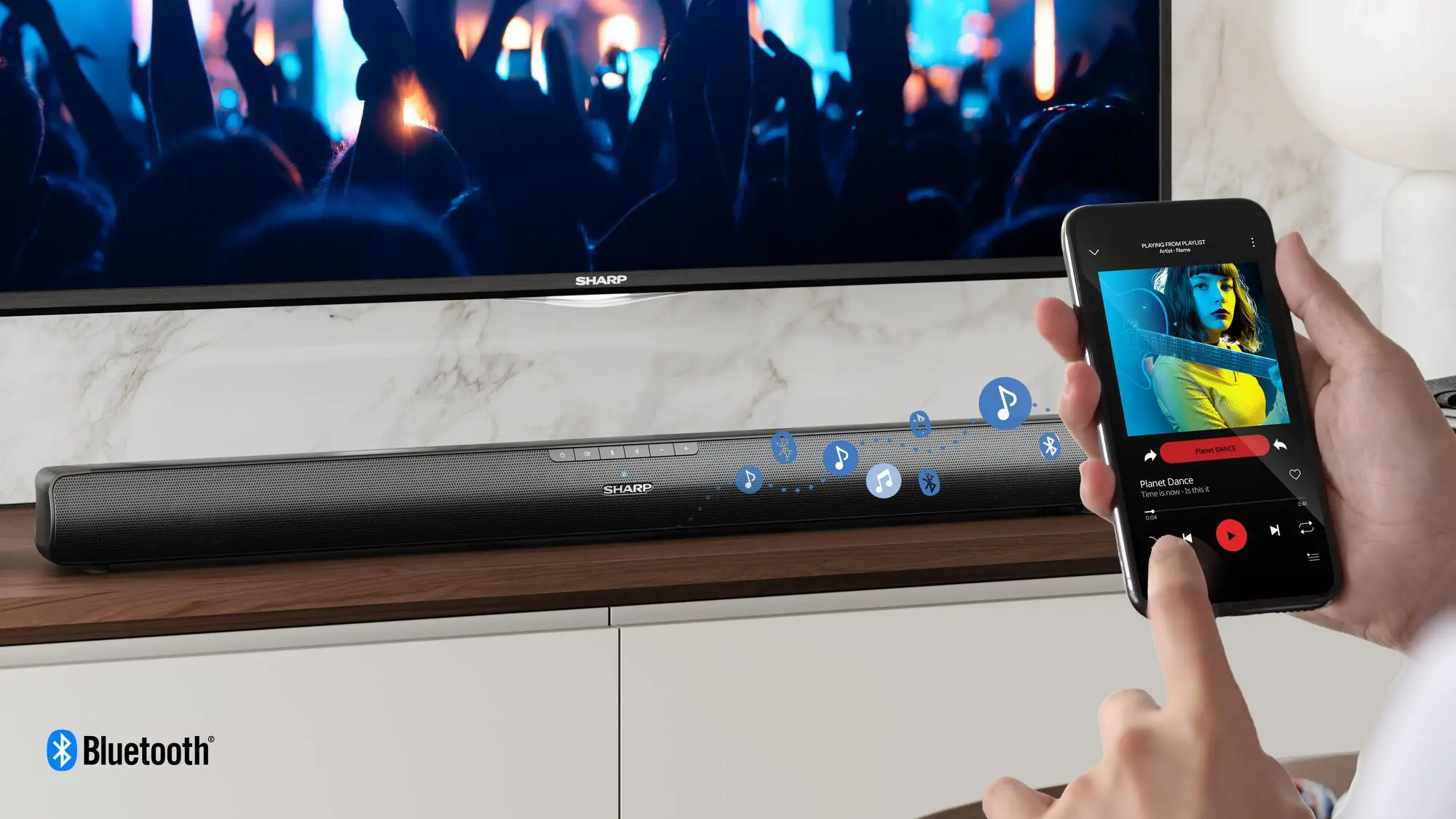 Soundbar Sharp HT-SB100 2.0 Bluetooth - Opinie, Cena - RTV EURO AGD