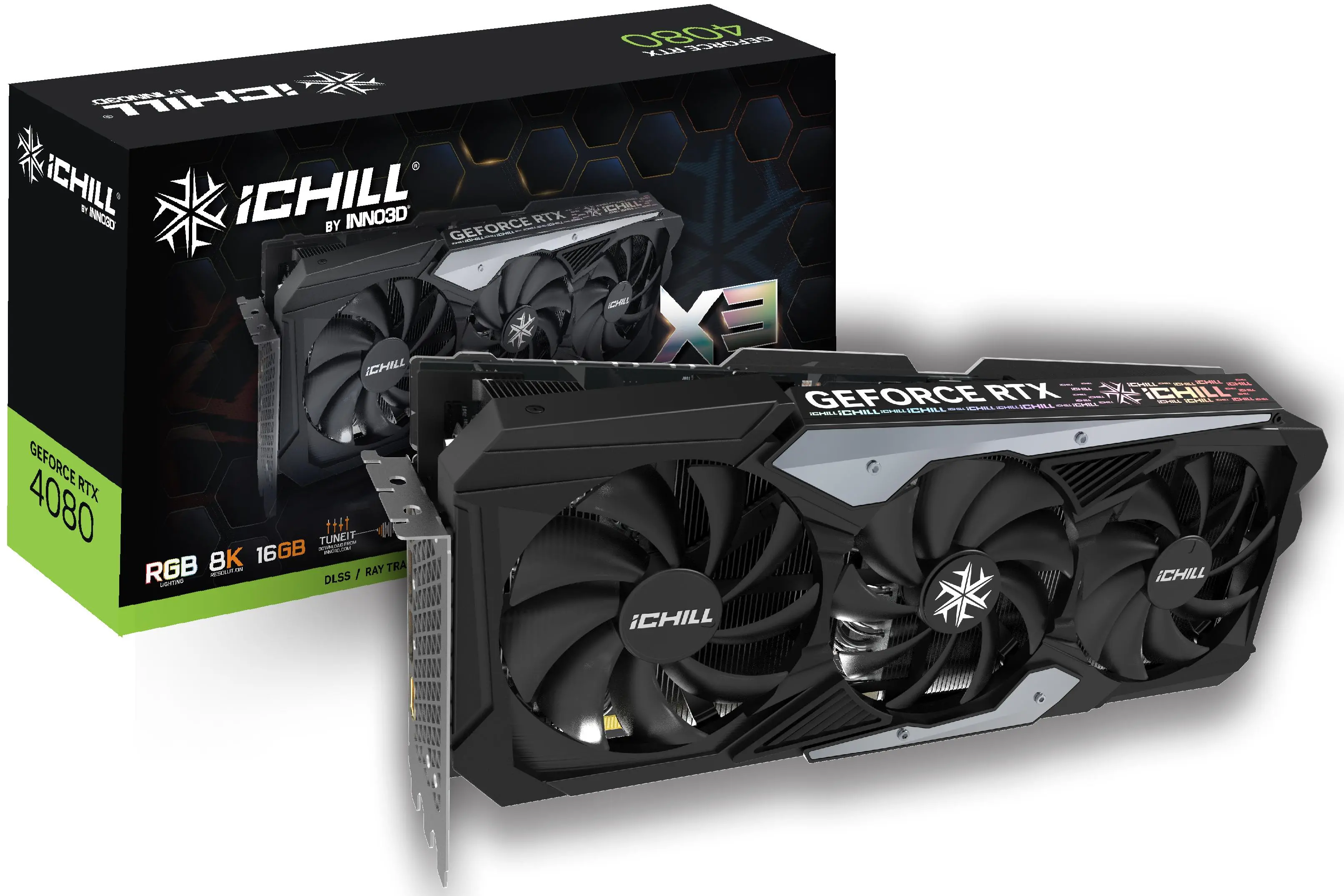 Karta graficzna Inno3D GeForce RTX 4080 ICHILL X3 16GB GDDR6X 256bit ...