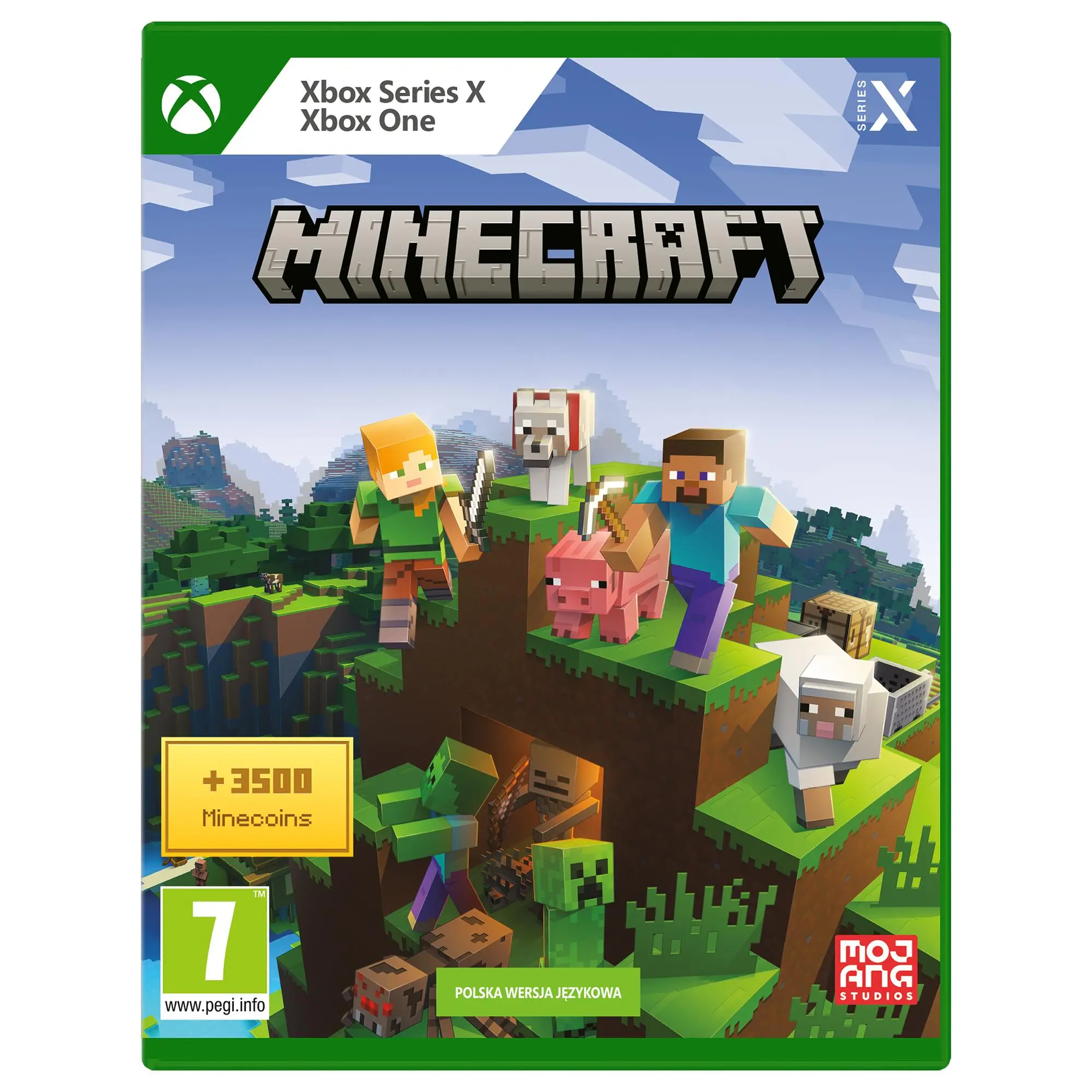 Minecraft + 3500 Minecoins Gra Na Xbox Series X / Xbox One - Dobra cena ...
