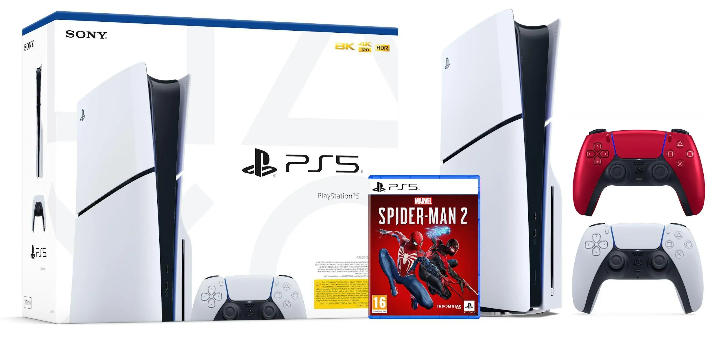 Sony PlayStation 5 Slim D Chassis (PS5) 1TB z napędem + Dodatkowy Pad ...