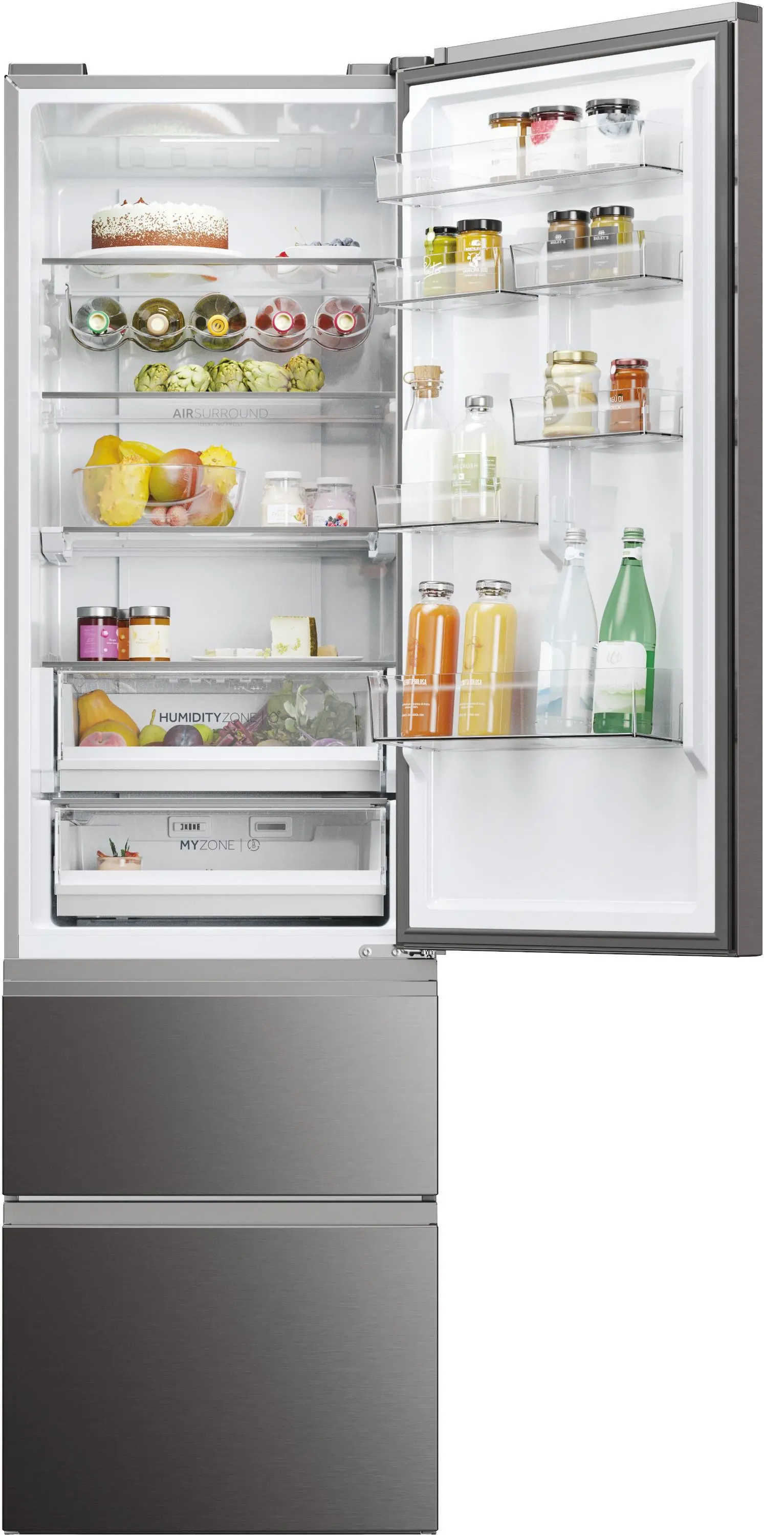 Lodówka Haier Seria 5 HTW5620ENMP Pełny No Frost 205cm Komora świeżości ...