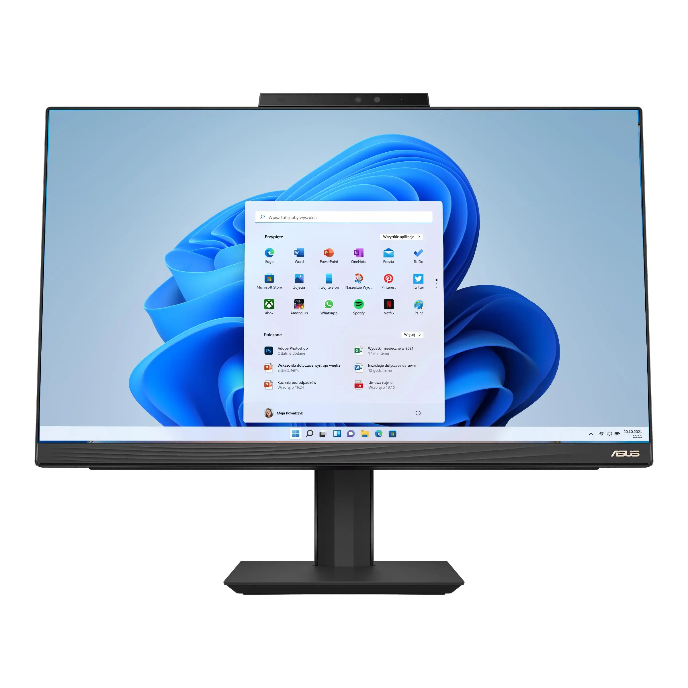 Komputer ASUS A5402WVAK-BA135X i7-1360P 23,8" 8GB RAM 512GB Dysk SSD ...
