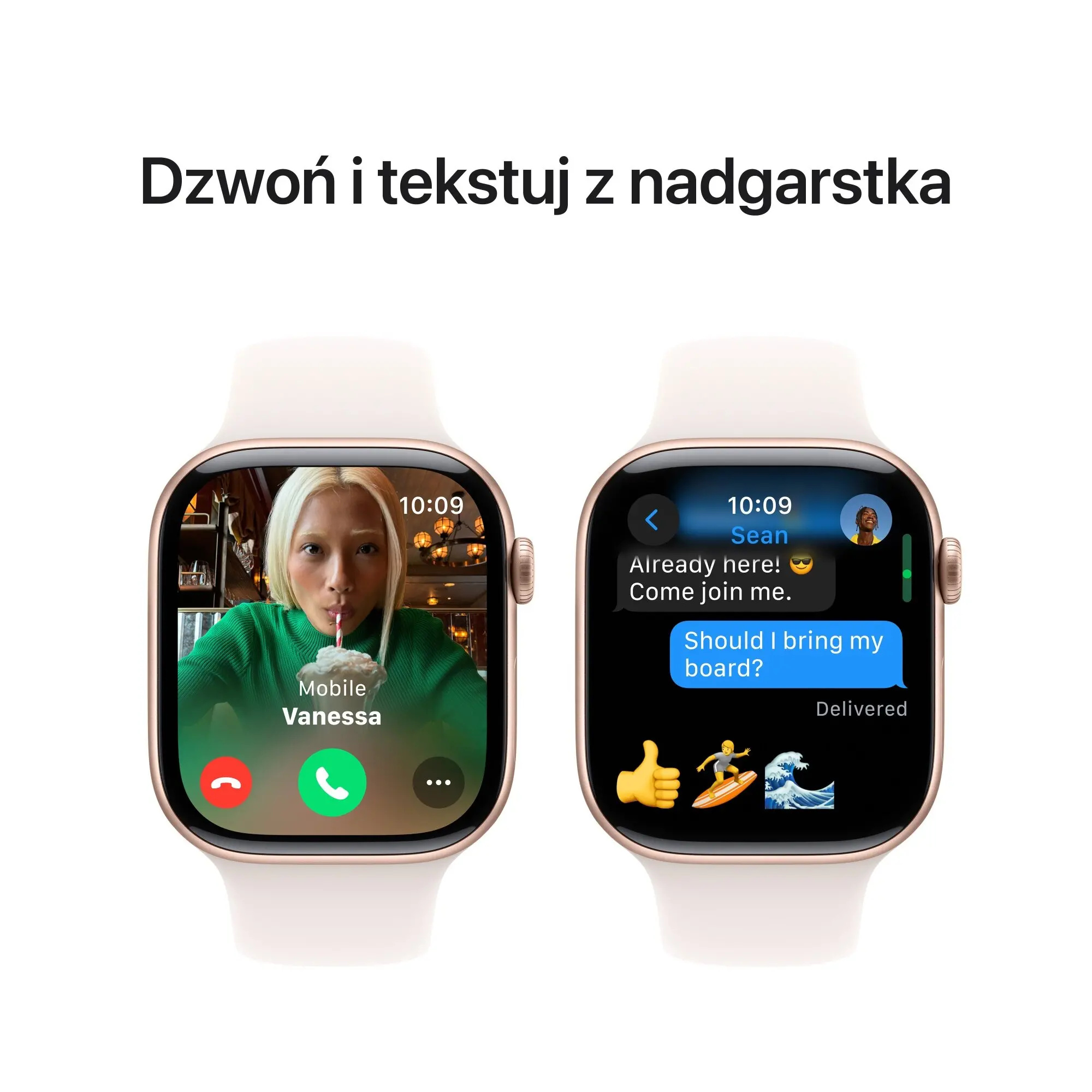 Apple Watch Series 10 GPS 46mm aluminium ro owe z oto pasek sportowy w kolorze agodnego ro u S M Opinie Cena RTV EURO AGD