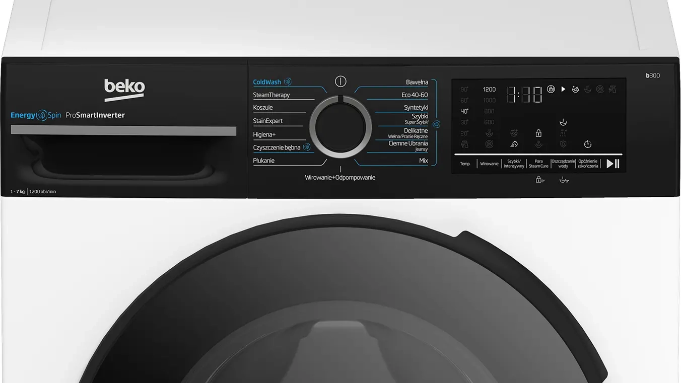 Beko pralka b300 BM3WFU47215WBDC EnergySpin Slim 7kg 1200obr/min ...