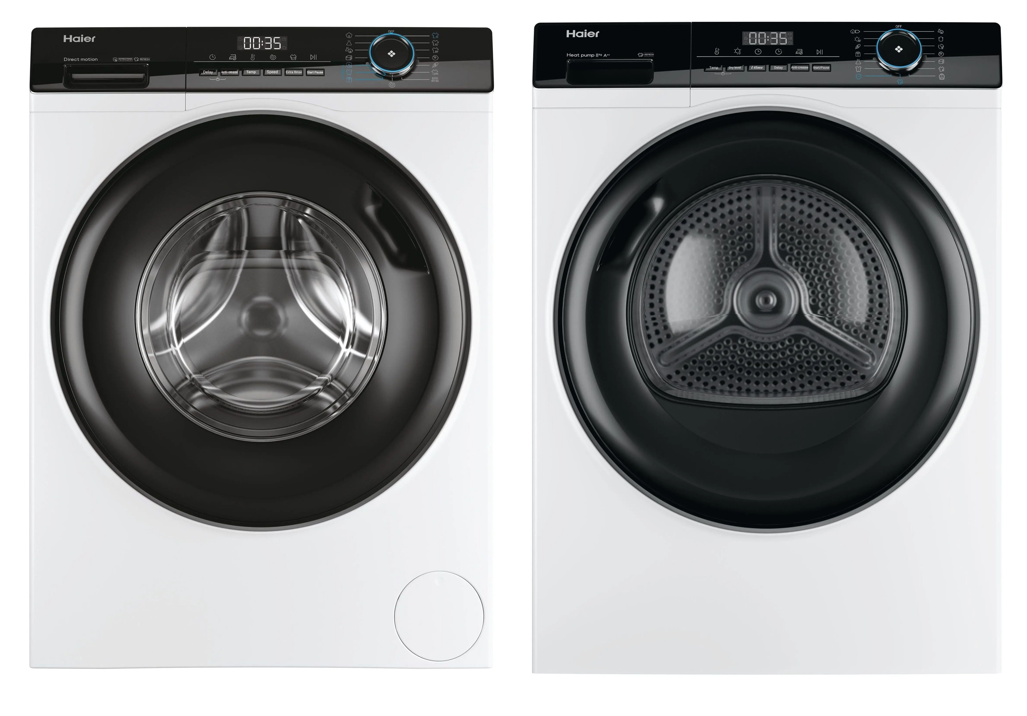 Haier pralka I-Pro 3 HW80-B14939-S 8kg 1400obr/min + suszarka I-Pro 3 HD80-A2939-S 58cm 8kg ...