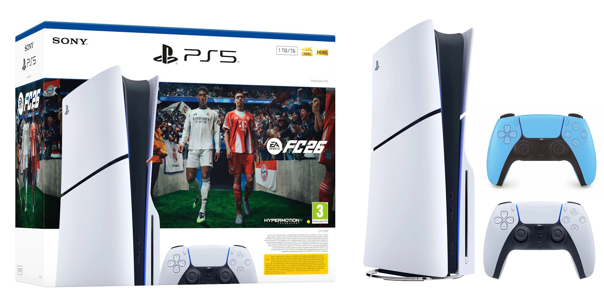 Sony PlayStation 5 Slim E Chassis (PS5) 1TB z napędem EA SPORTS FC 26 ...