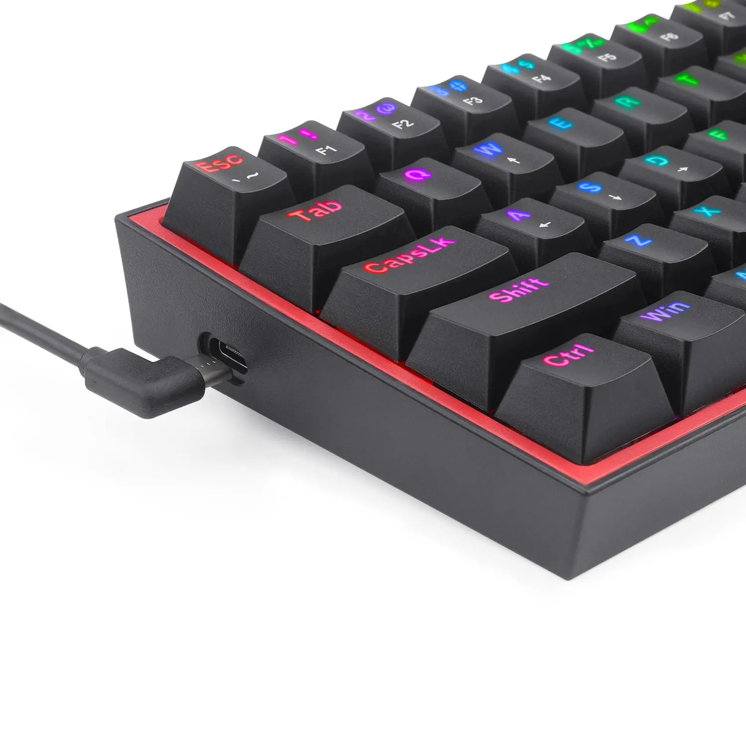 Klawiatura mechaniczna Redragon K617 Fizz RGB Red Box Switch Czarny ...