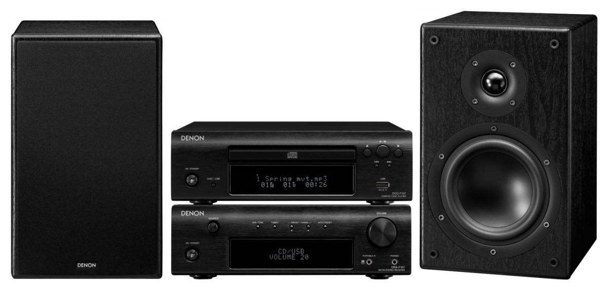 Wieża Denon D-F107 (czarny) - Opinie, Cena - RTV EURO AGD