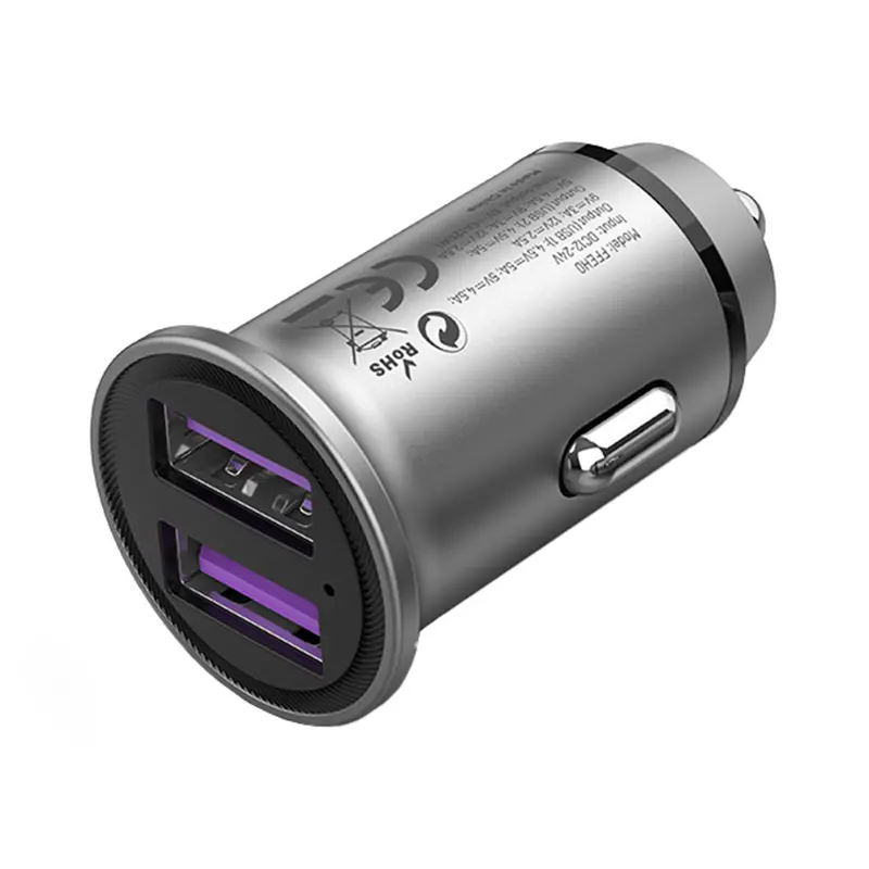 Ładowarka samochodowa Vention 2x USB FFEH0 30W Szary - Opinie, Cena ...