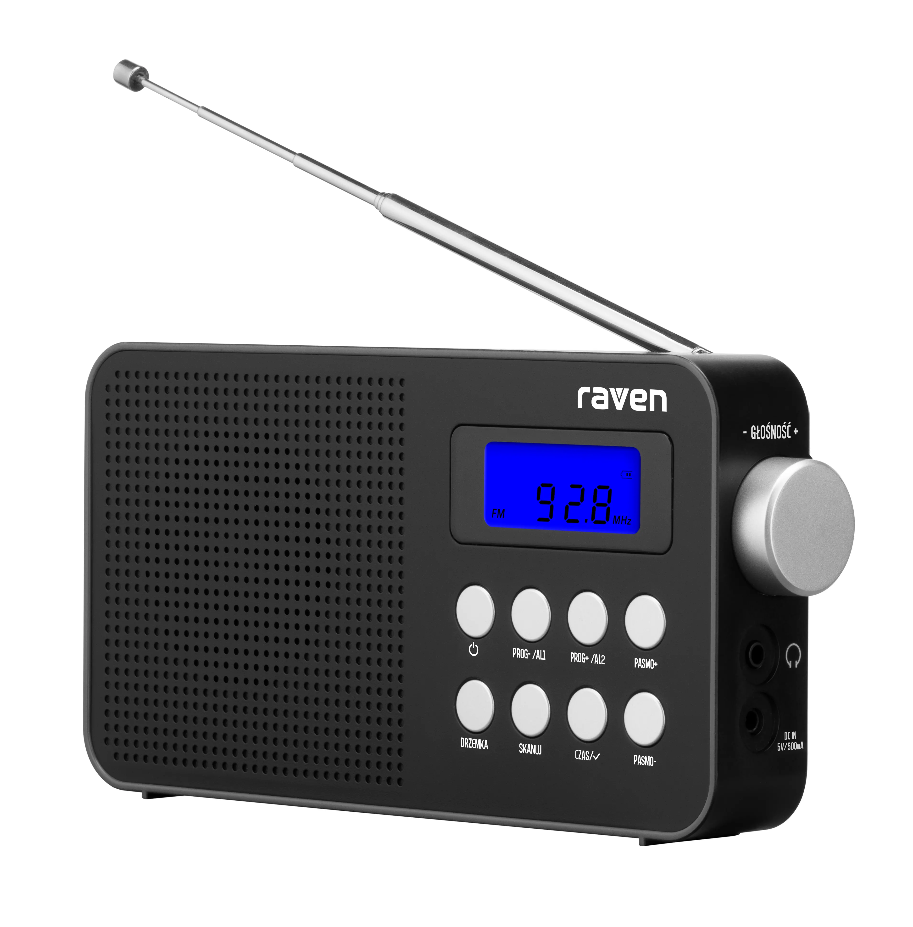 Radioodbiornik Raven ERADP002 Radio FM Czarny - Opinie, Cena - RTV EURO AGD