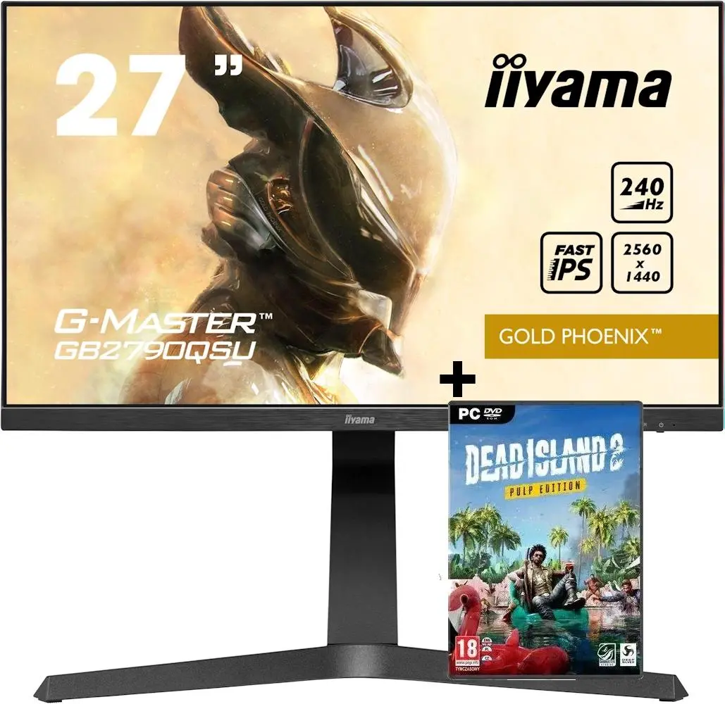 Monitor iiyama G-Master Gold Phoenix GB2790QSU-B1 27" 2K IPS 240Hz 1ms ...