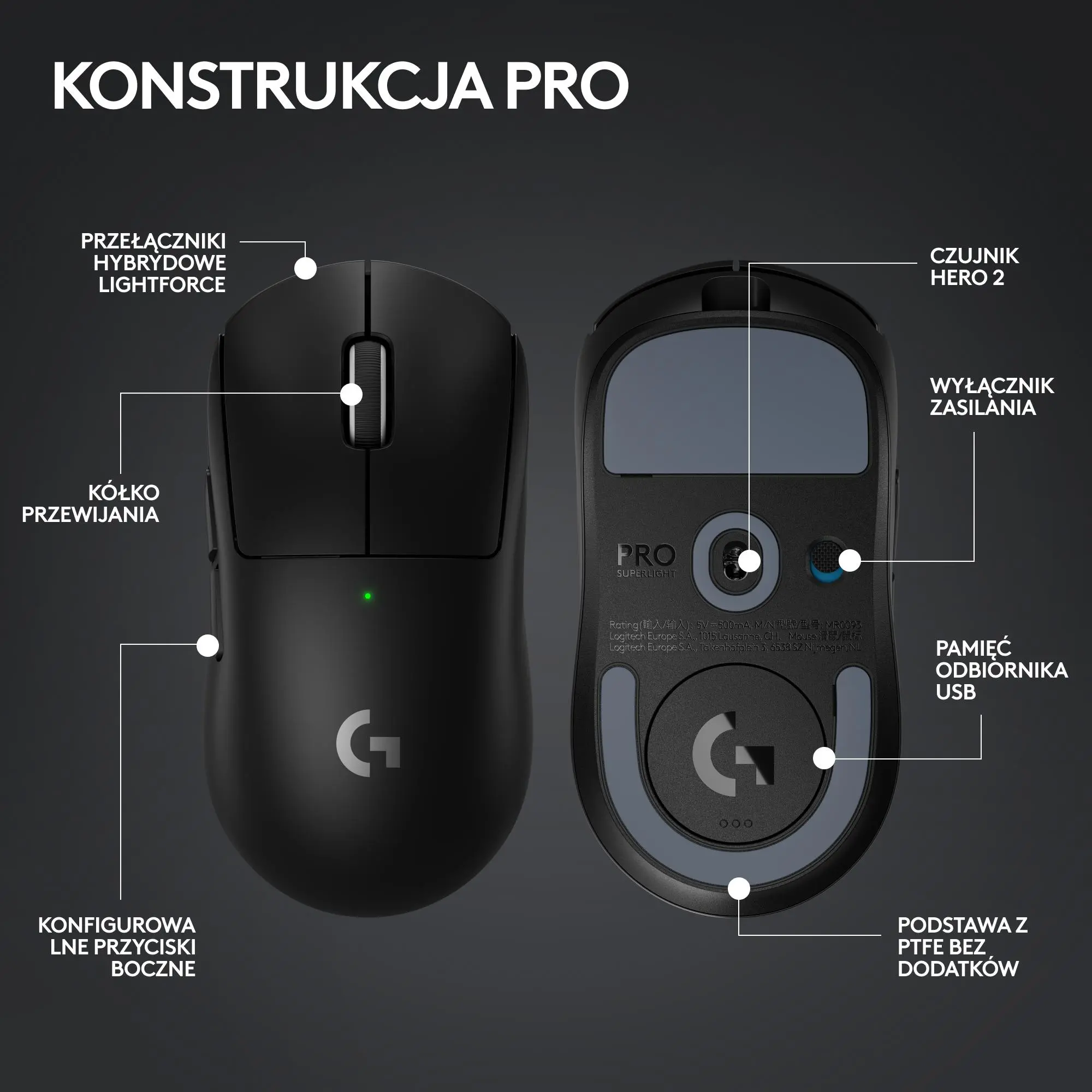 Myszka gamingowa Logitech G Pro X Superlight 2 Czarny - Opinie, Cena ...