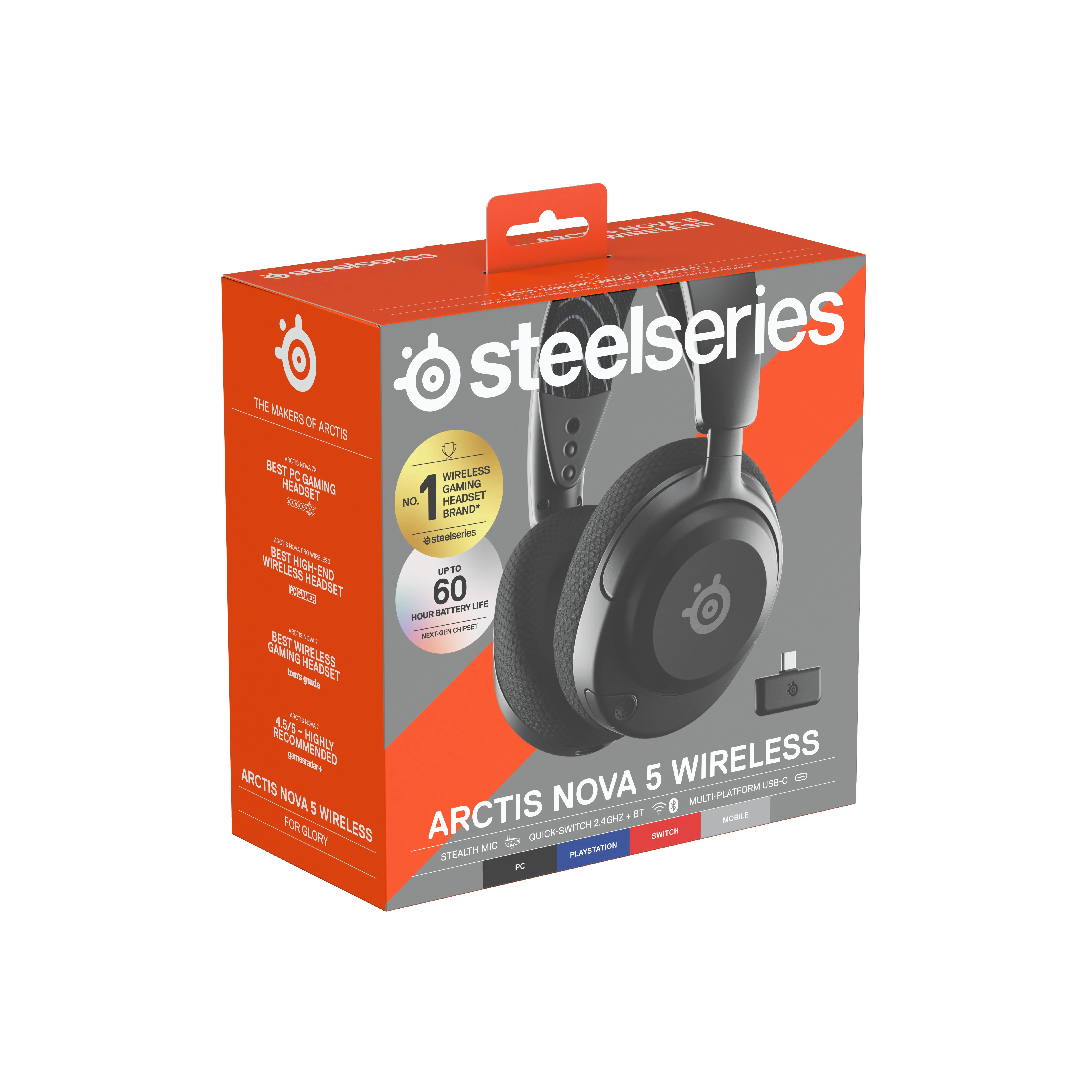 Słuchawki bezprzewodowe z mikrofonem SteelSeries Arctis Nova 5 Wireless Nauszne Czarny - Opinie ...