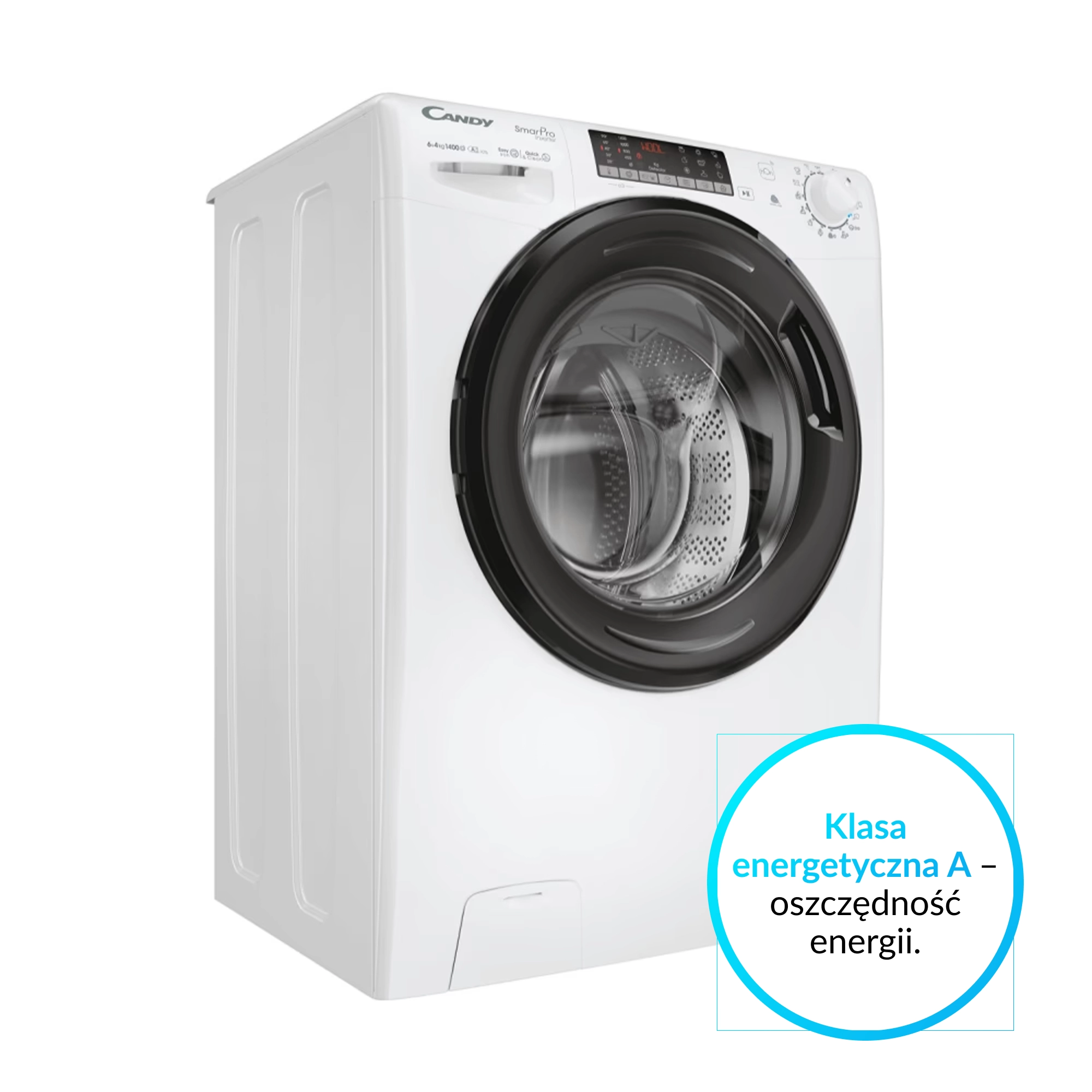 Pralko-suszarka Candy CSOW44644TWMB6-S Slim 40cm 6kg/4kg Zdalne ...