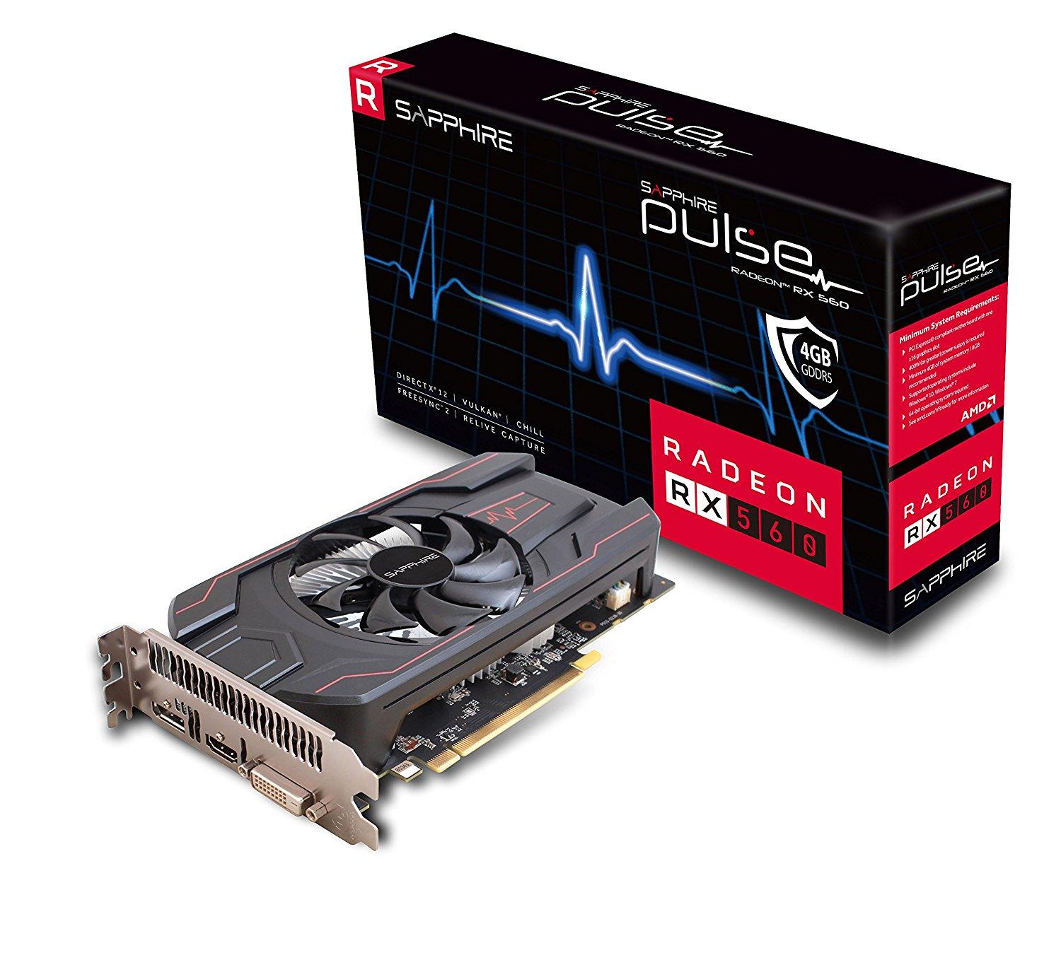 Sapphire technology Pulse Radeon RX 560 4GB GDDR5 128bit - Opinie, Cena ...
