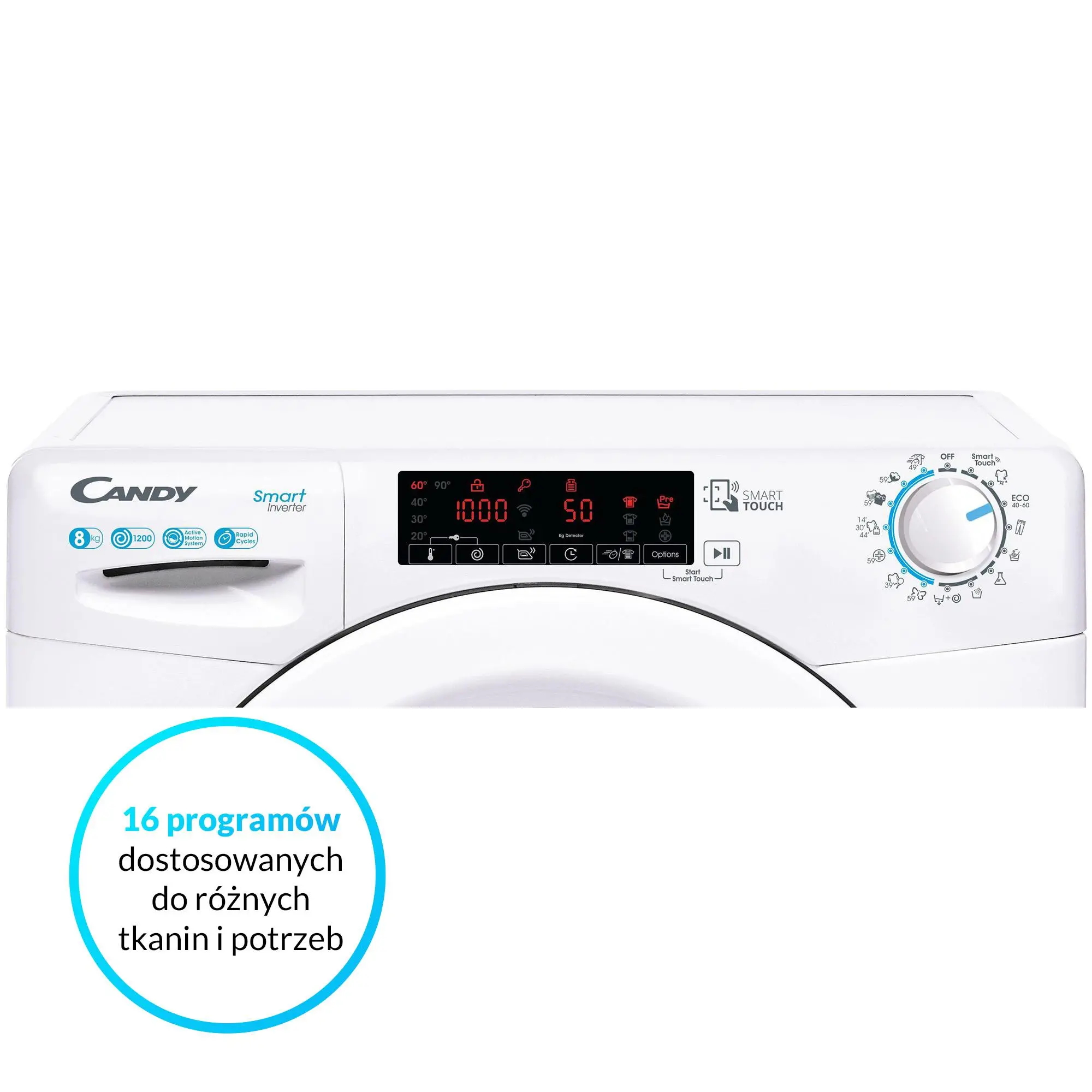 Pralka Candy Smart Inverter CS 128TXME-S Slim 8kg 1200obr/min - Opinie ...