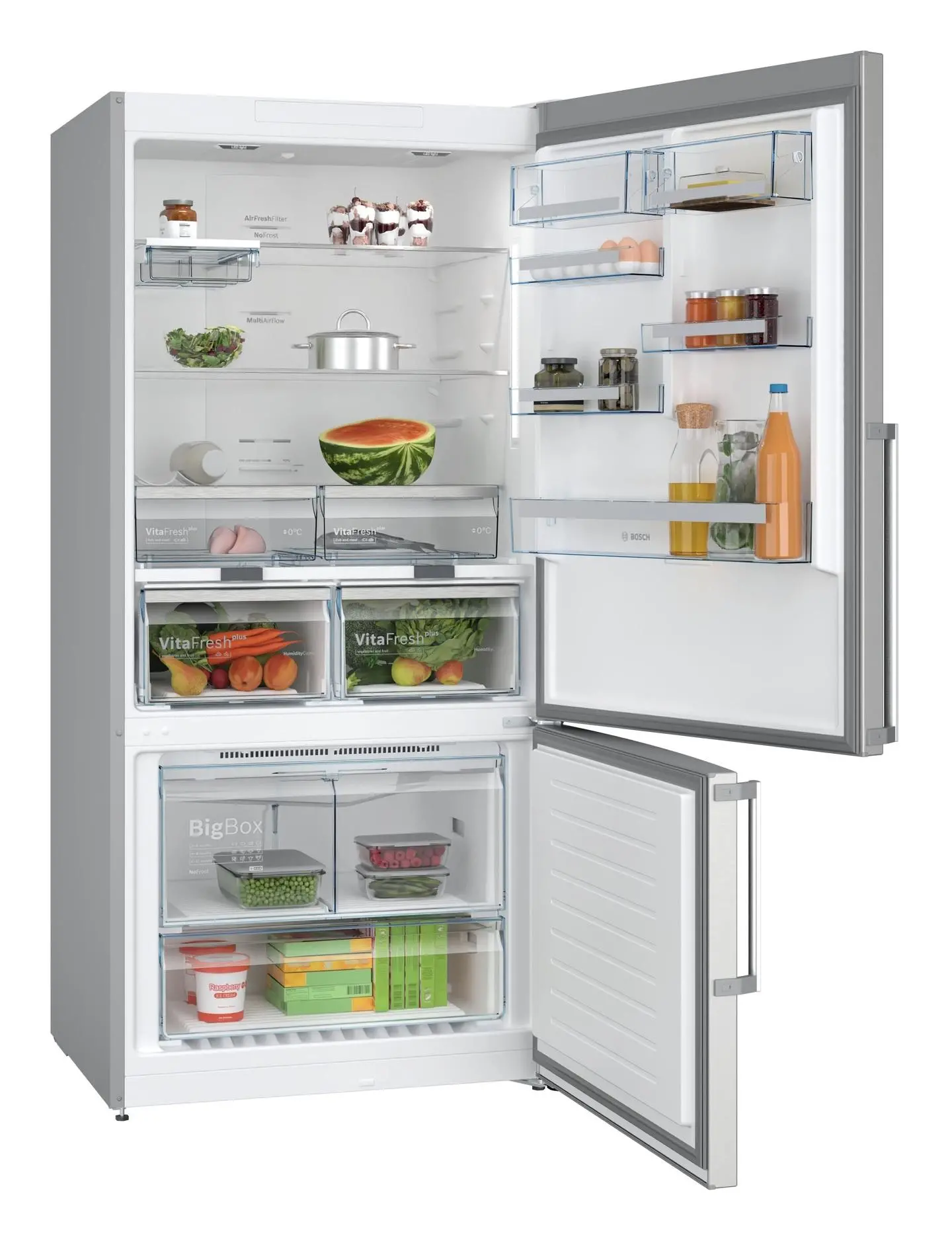 Lodówka Bosch Serie 6 KGN86AIDR Pełny No Frost 186cm Szuflada z ...