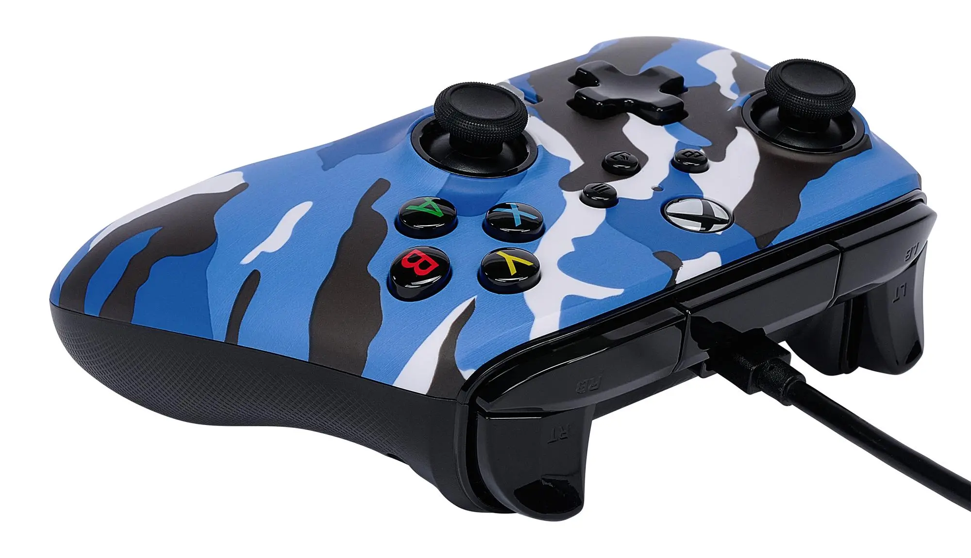 PowerA Enhanced Blue Camo do Xbox Series X/S, Xbox One, PC Przewodowy ...