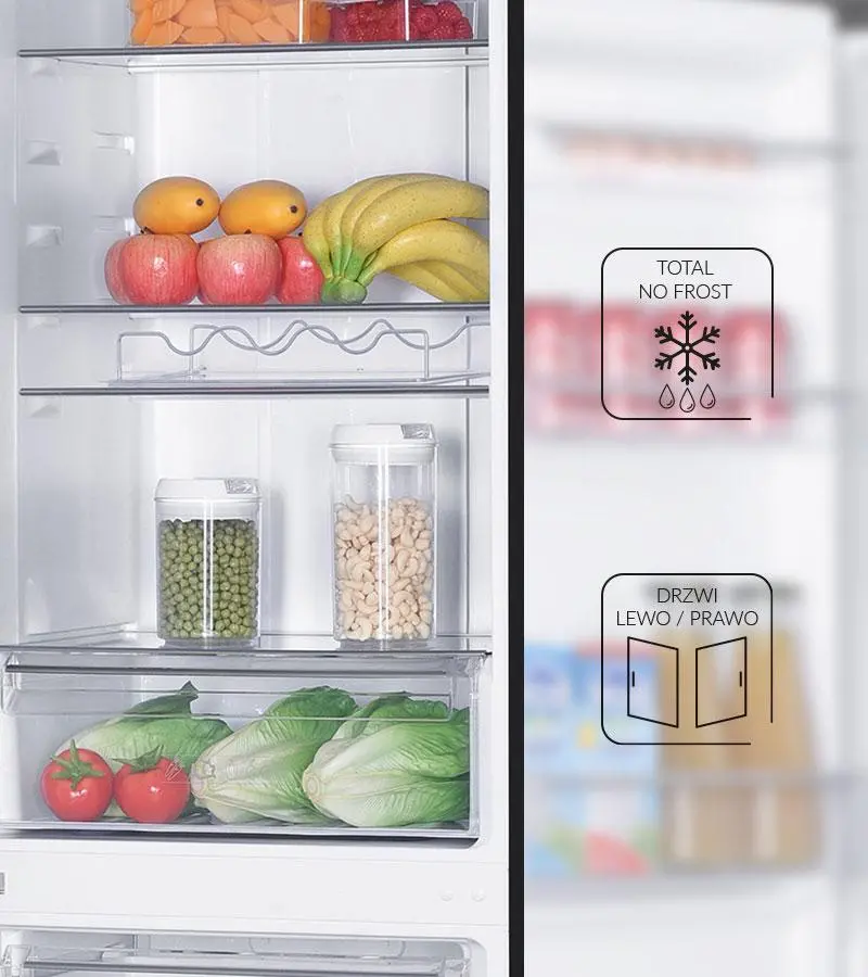 Lodówka MPM 312-FF-48 Pełny No Frost 185cm Czarny - Opinie, Cena - RTV ...