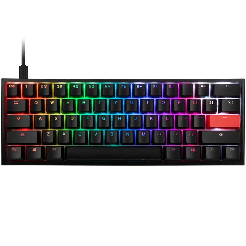Klawiatura mechaniczna Ducky One 2 Mini Cherry MX Red Czarny - Opinie ...