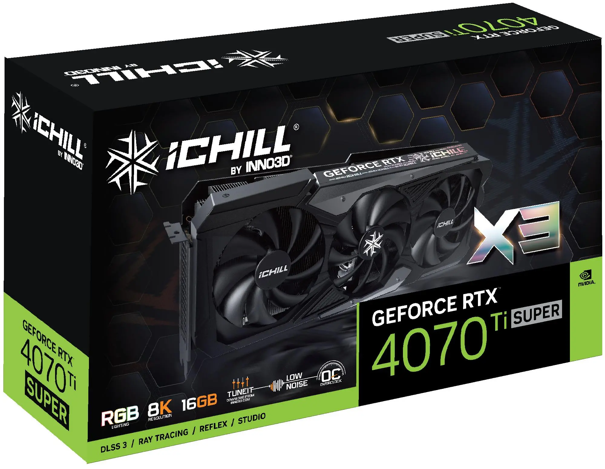 Karta graficzna Inno3D GeForce RTX 4070 Ti Super ICHILL X3 16GB GDDR6X ...