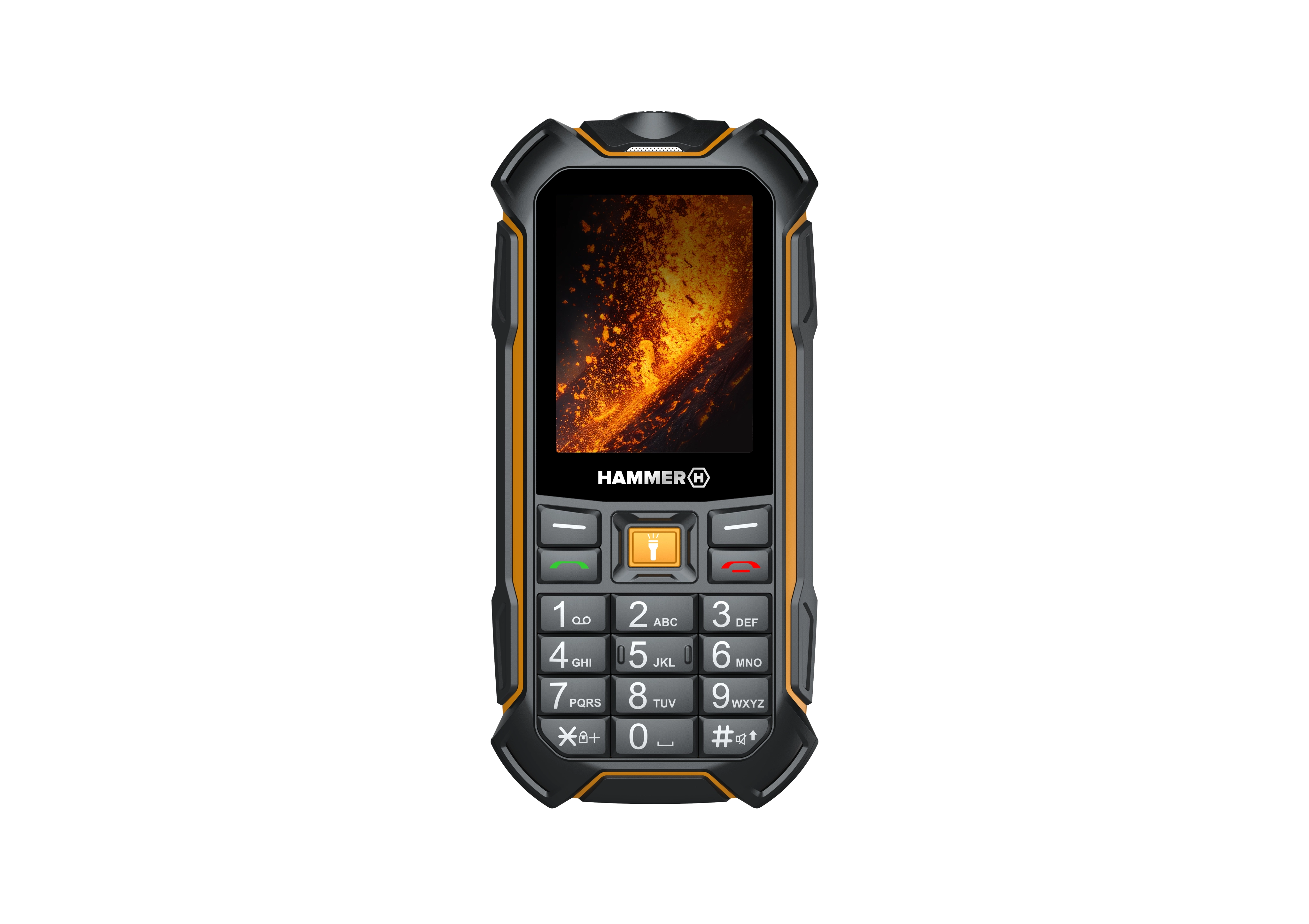 Telefon HAMMER Boost 2 LTE 2,4" 2Mpix Czarno-pomarańczowy - Opinie, Cena - RTV EURO AGD