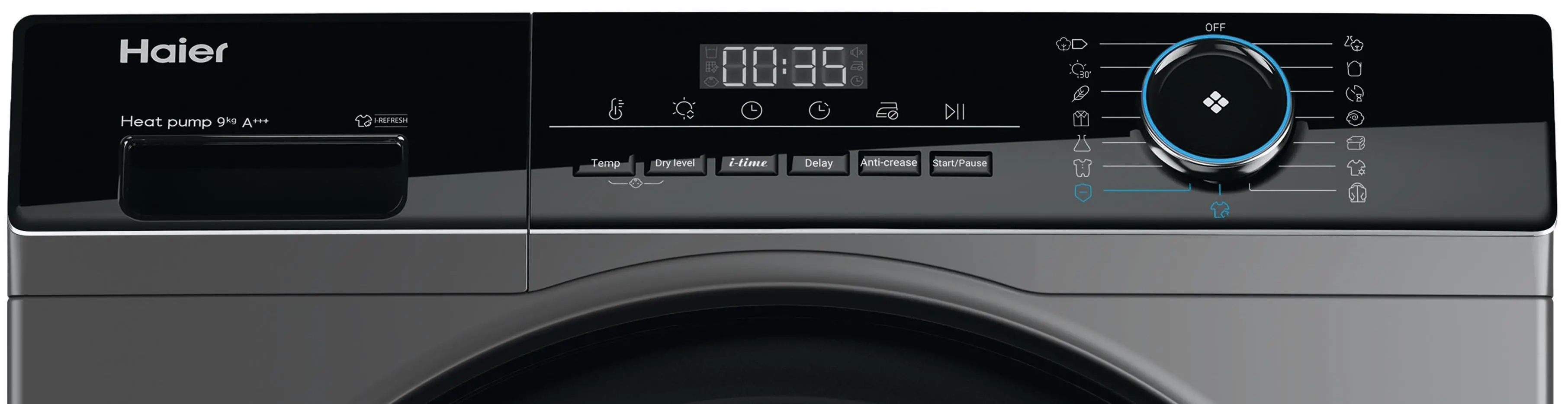 Haier pralka I-Pro 3 HW80-B14939S8-S 8kg 1400obr/min + suszarka I-Pro 3 HD90-A3939R-S 58cm 9kg ...