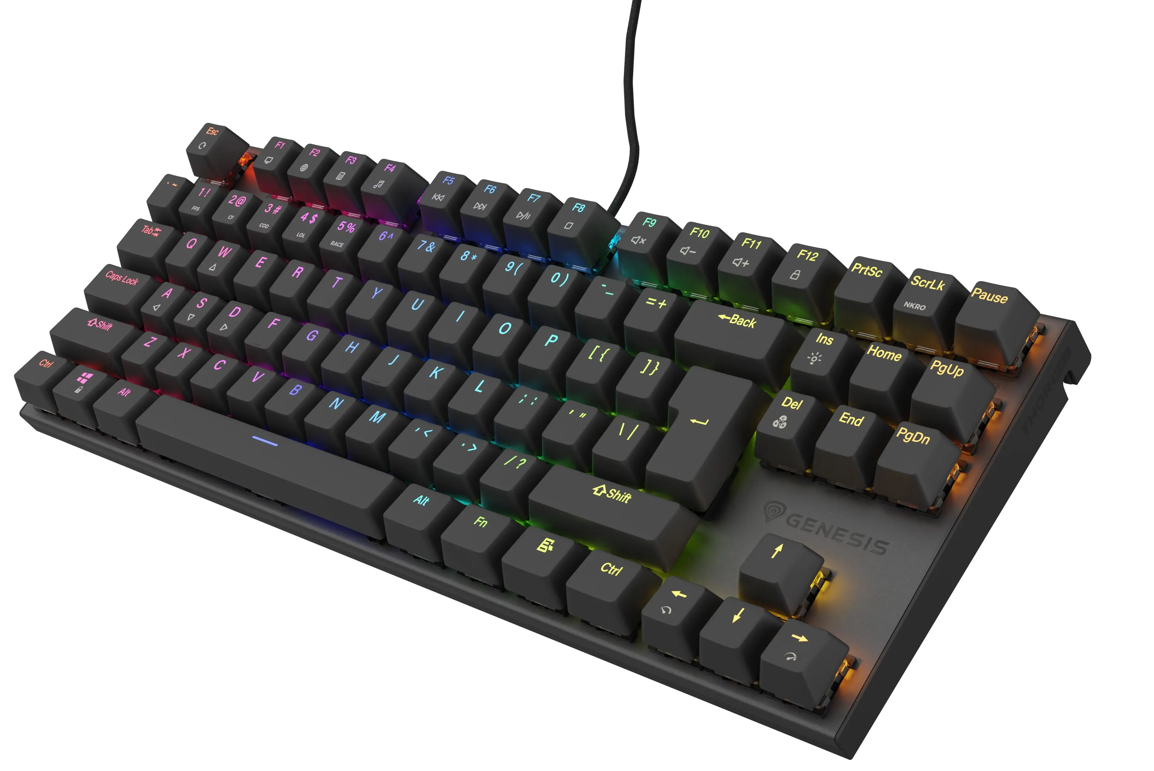 Klawiatura mechaniczna Genesis Thor 303 TKL HOT SWAP Outemu Brown ...