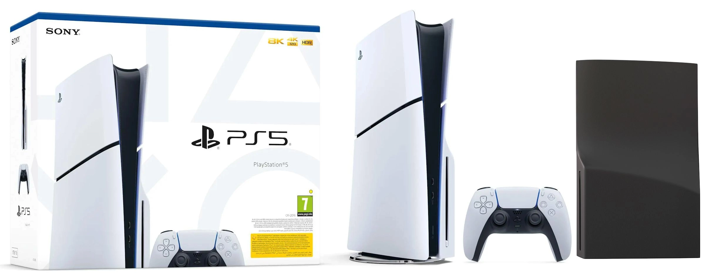 Sony PlayStation 5 Slim D Chassis (PS5) 1TB z napędem + Panele FroggieX ...