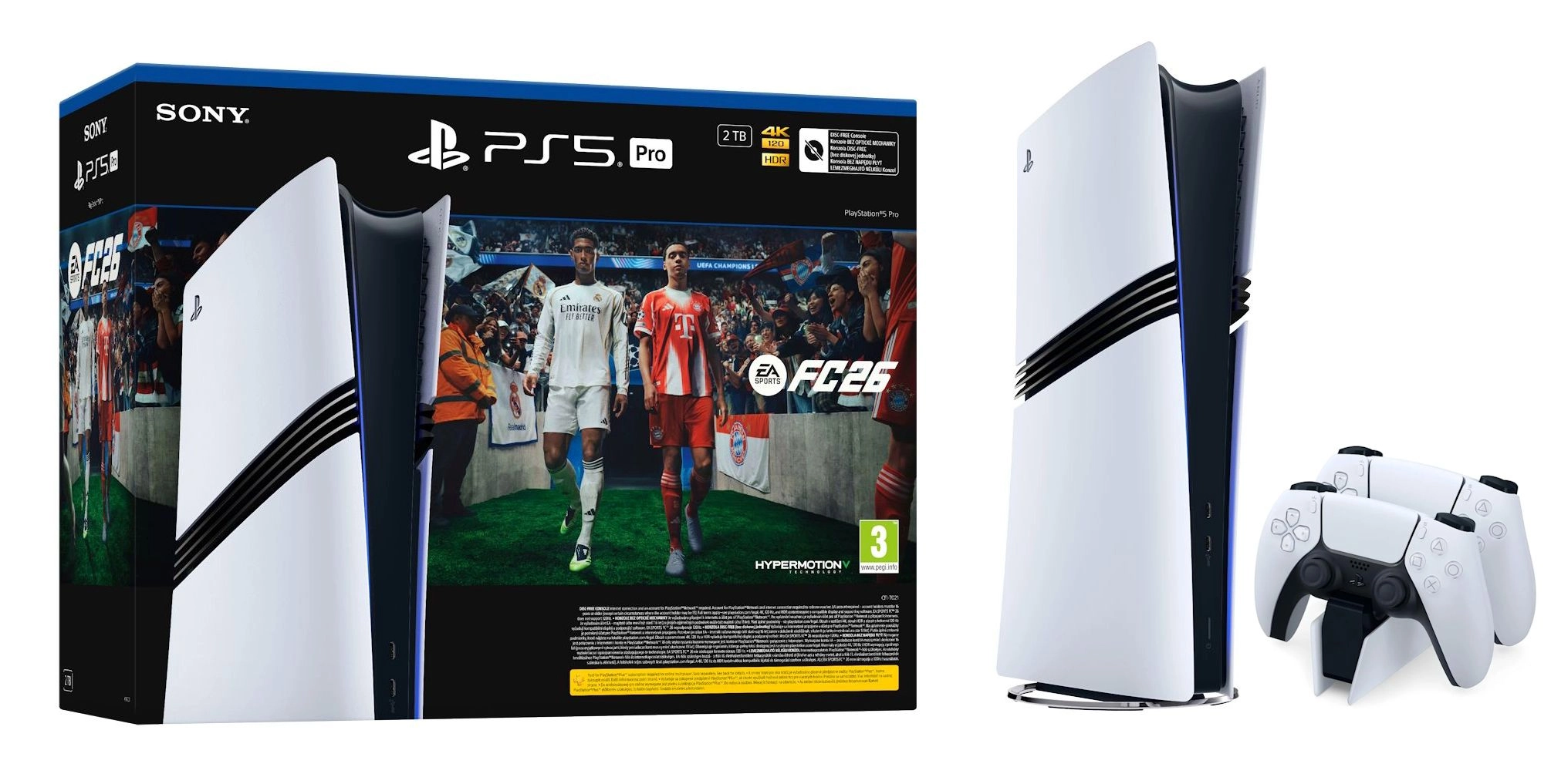 Sony PlayStation 5 Pro (PS5) 2TB EA SPORTS FC 26 Bundle + Dodatkowy Pad ...