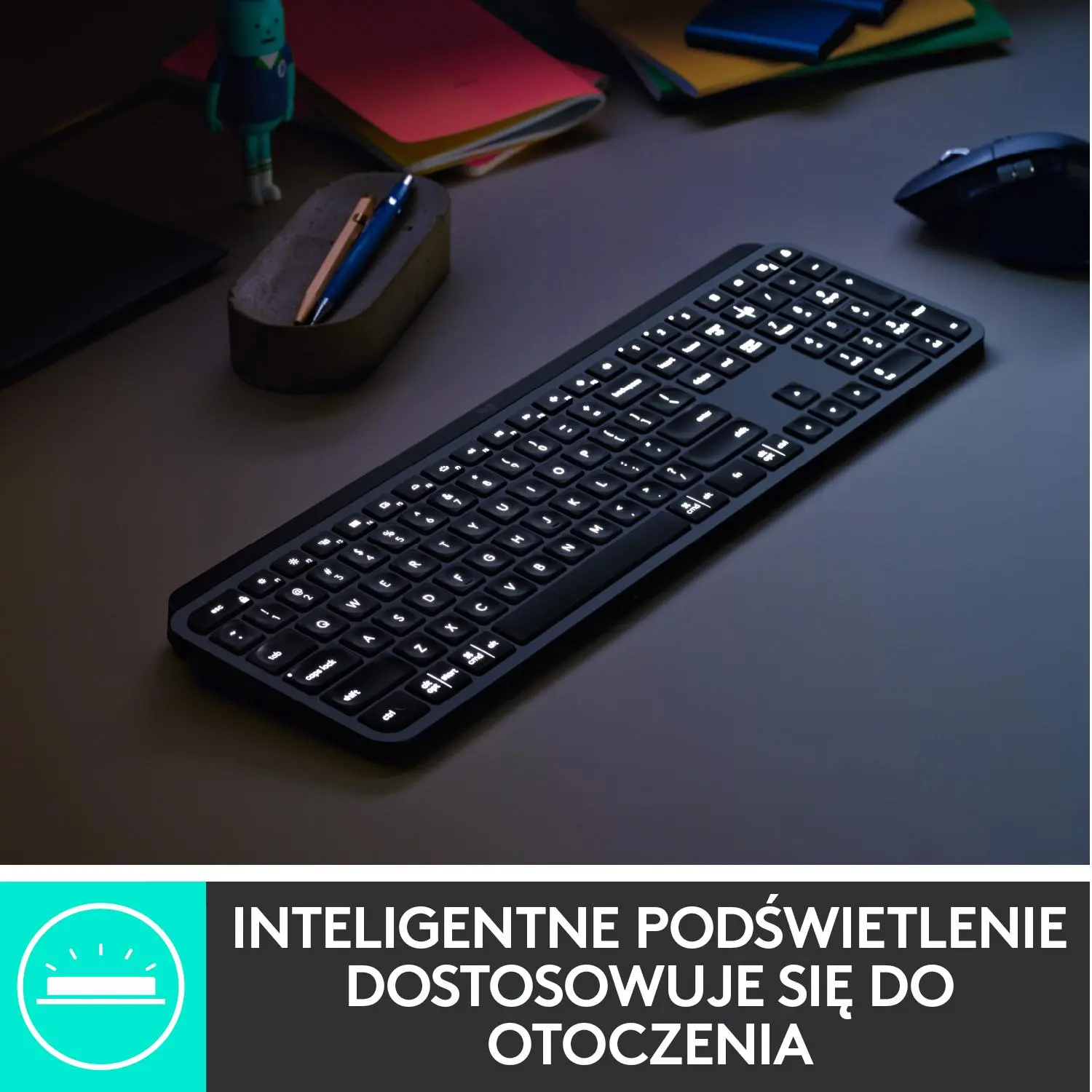 Klawiatura membranowa Logitech MX Keys Grafitowo-czarny - Opinie, Cena - RTV EURO AGD