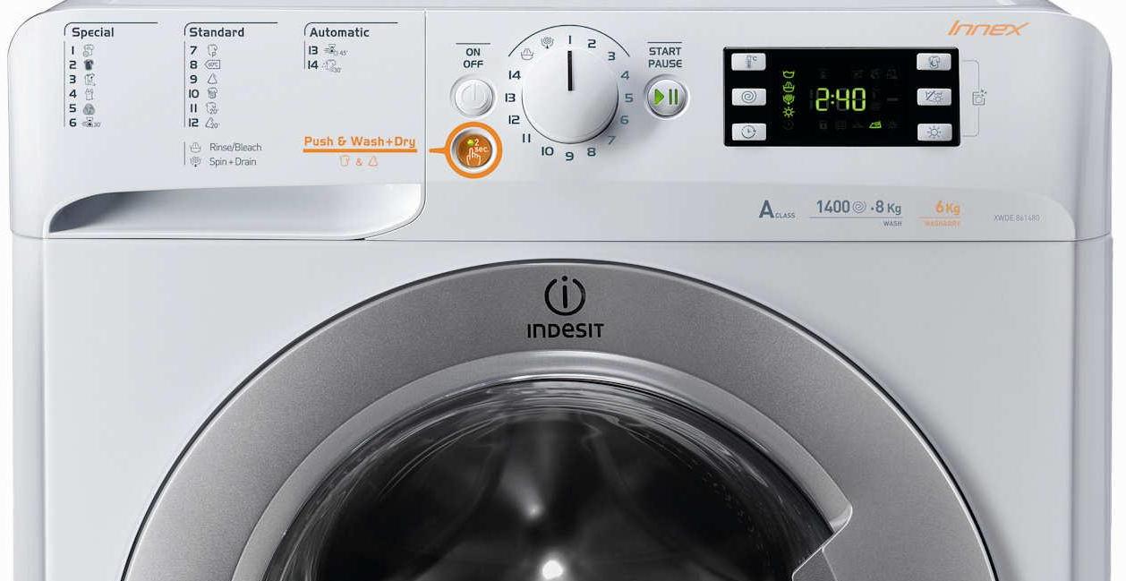 Pralko-suszarka Indesit Innex XWDE 861480X WSSS EU - Opinie, Cena - RTV ...