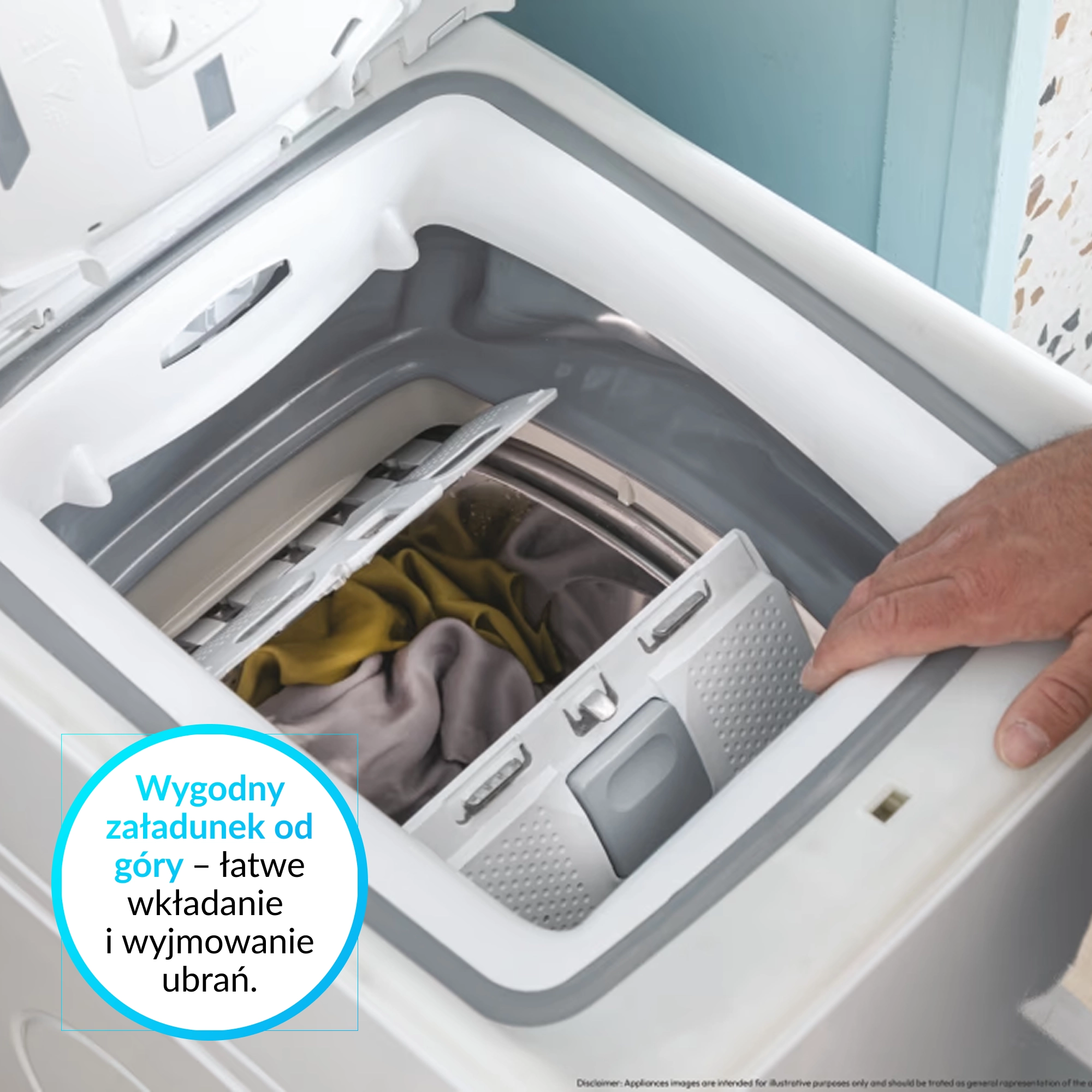 Pralka Candy ProWash 500 TCA264TM5-S 6kg 1200obr/min Zdalne sterowanie ...