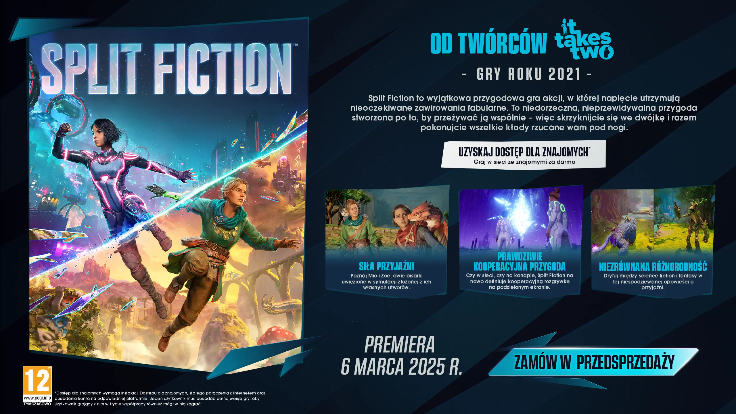 Split Fiction Gra na PS5 - Dobra cena, Opinie w Sklepie RTV EURO AGD