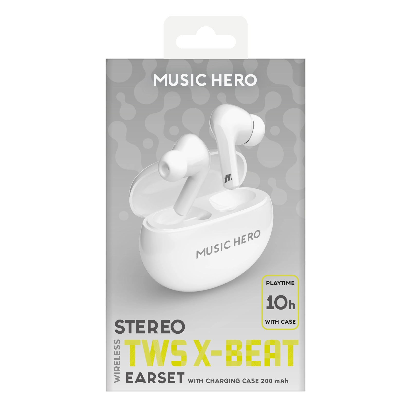 Słuchawki bezprzewodowe Music Hero TWS X-BEAT Dokanałowe Bluetooth ...