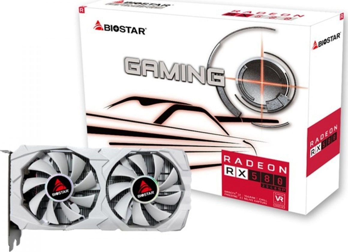 Karta graficzna Biostar Radeon RX 580 White 2048SP 8GB GDDR5 256bit ...