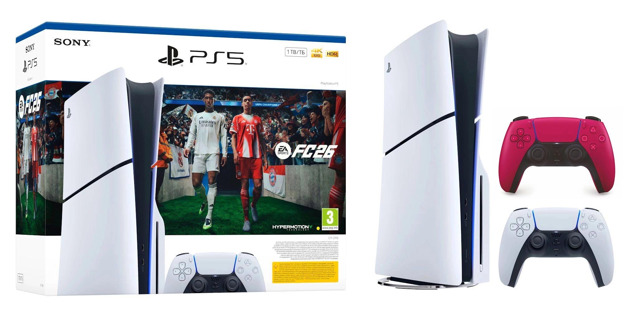 Sony PlayStation 5 Slim E Chassis (PS5) 1TB z napędem EA SPORTS FC 26 ...