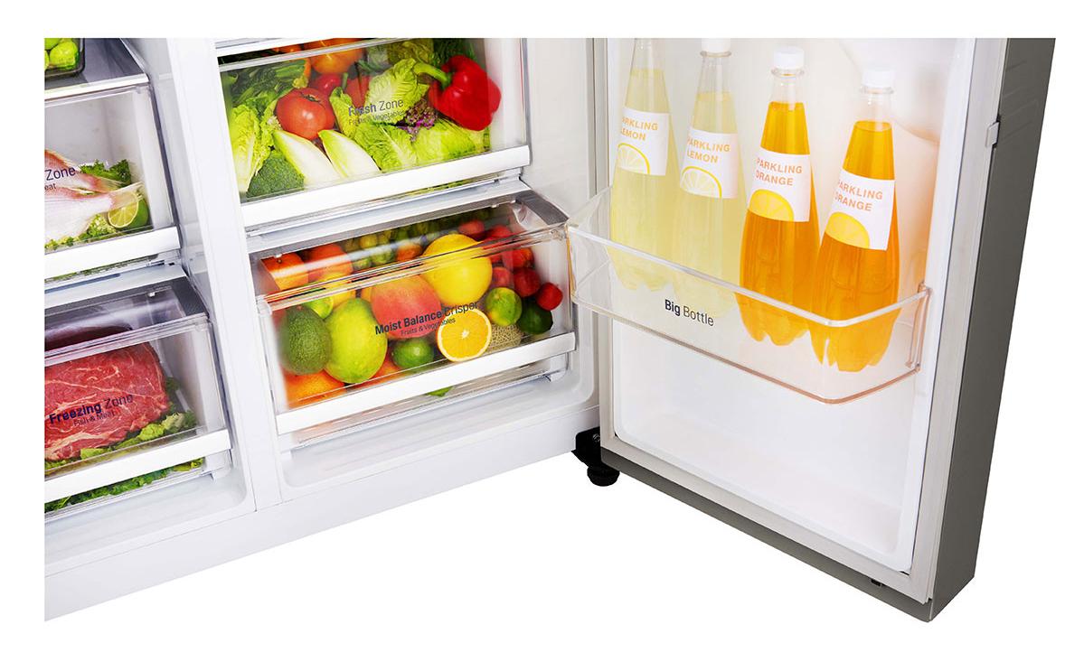 Lodówka LG GSB360BASZ - pełny No Frost - 179cm - komora świeżości ...