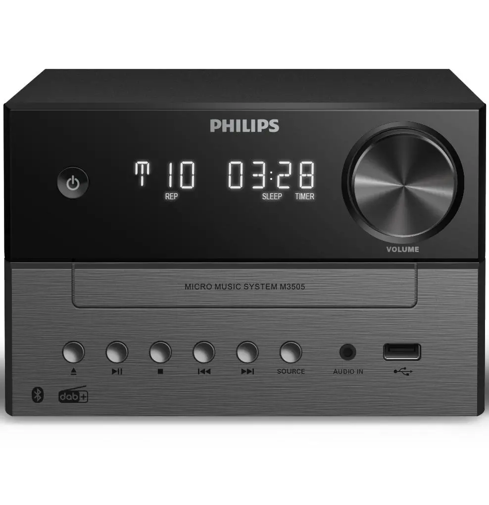 Wieża Philips TAM3505/12 18W Bluetooth Radio FM, DAB+ Czarno-grafitowy ...