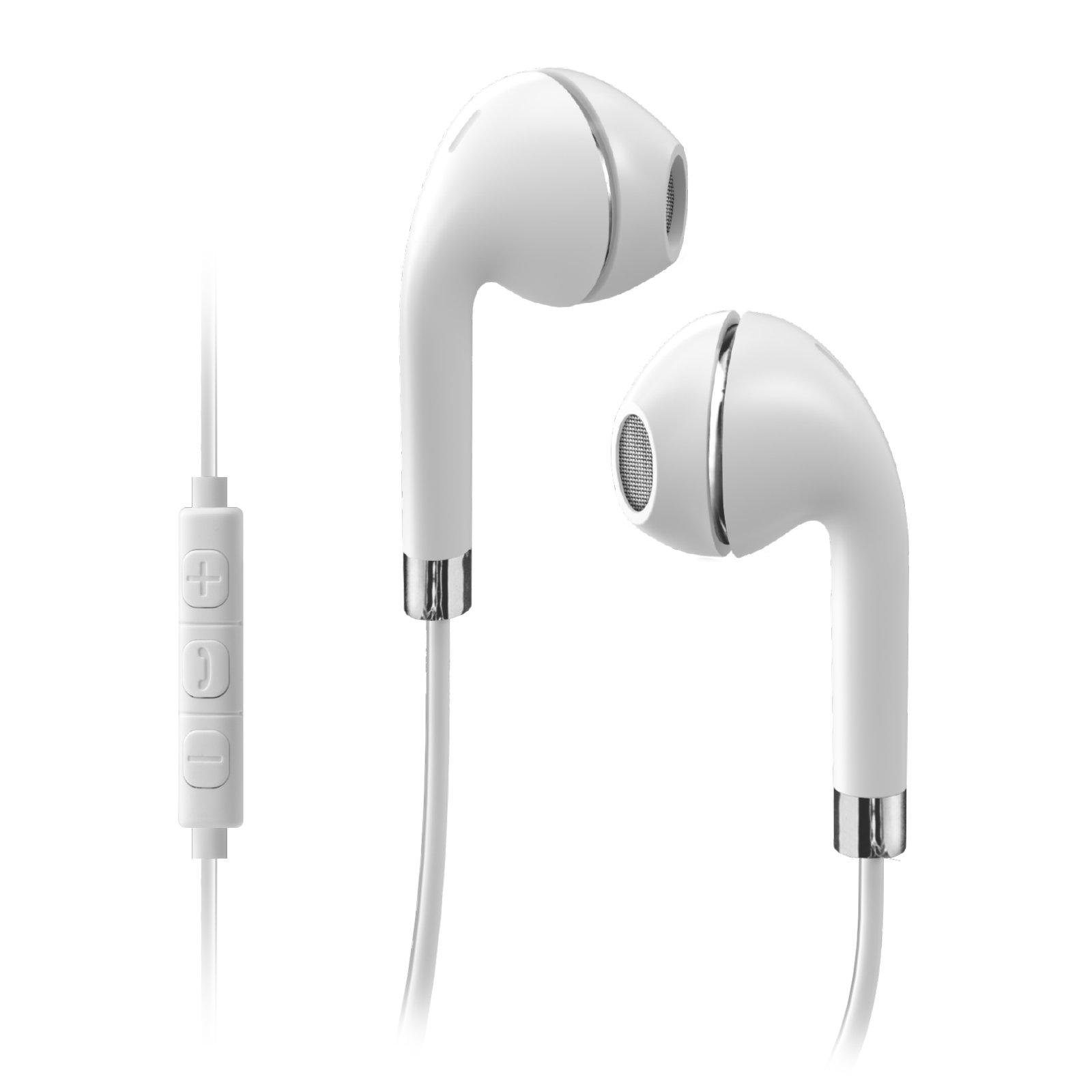 Słuchawki przewodowe Jaz Soul jack 3,5mm - douszne - mikrofon - biały ...