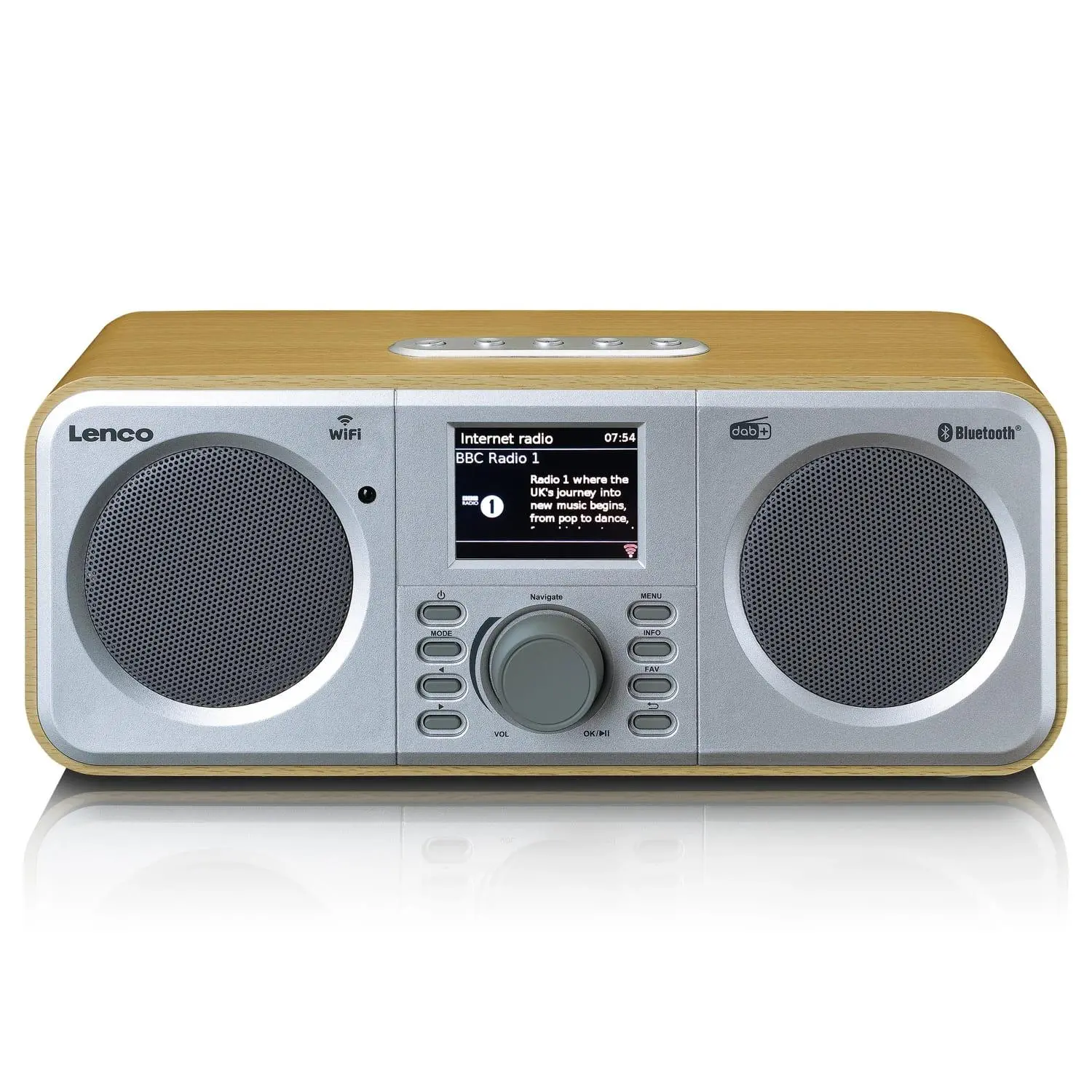 Radioodbiornik Lenco DIR-141WD Radio FM DAB+ Internetowe Bluetooth ...